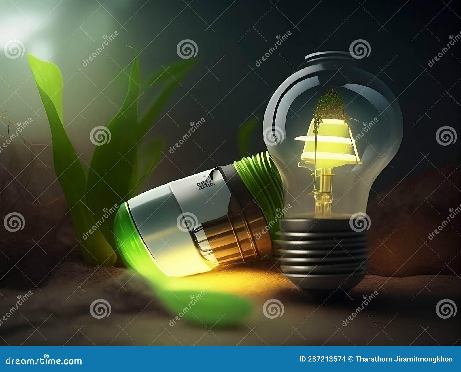 Eco-Luminance: Aesthetic Explorations of Energy Saving Brilliance Stock ...