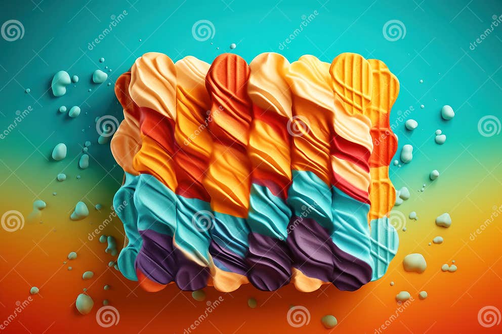 Dive into this Visually Striking Feast of Colors and Textures Stock ...