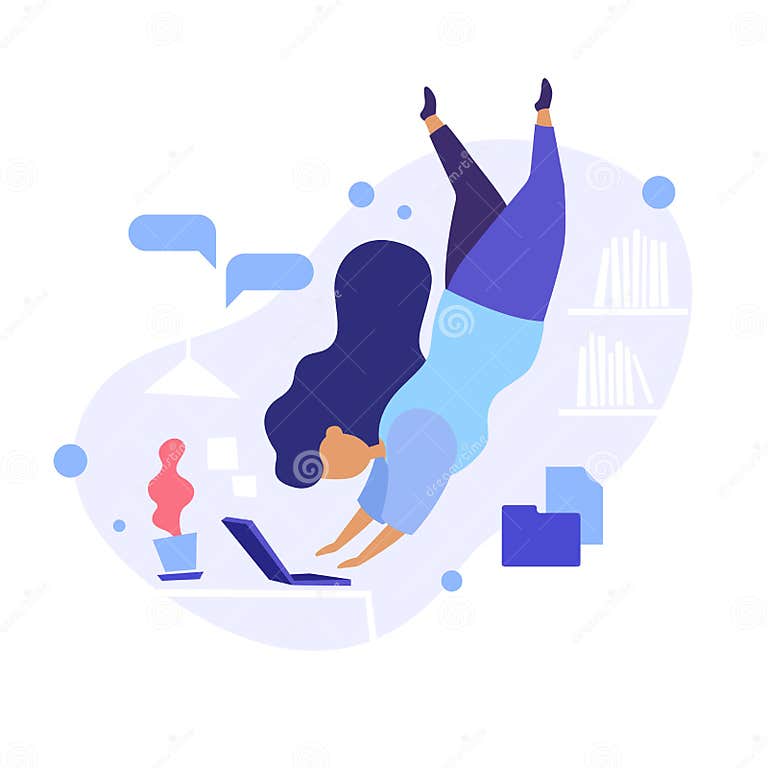 Dive into Work Concept Illustration Ilustração do Vetor - Ilustração de ...