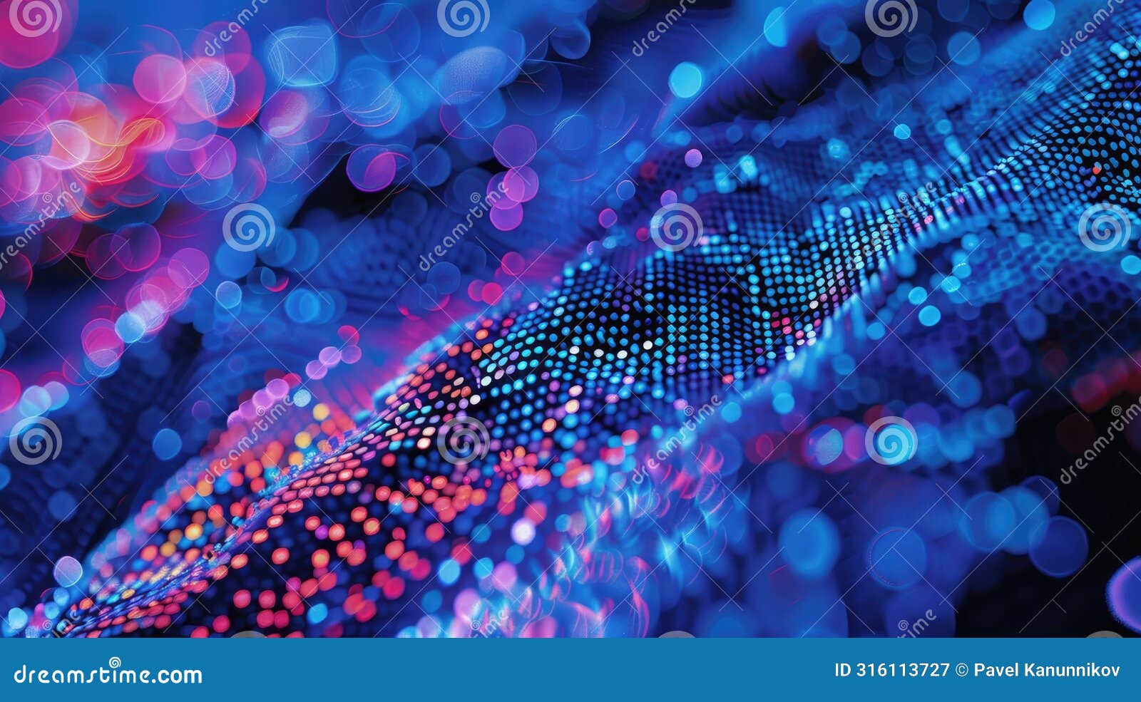 Dive into the World of Nano-tech Dots! Background Microscopic Dot ...