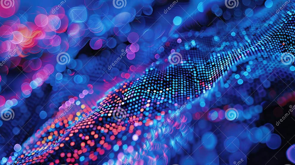 Dive into the World of Nano-tech Dots! Background Microscopic Dot ...