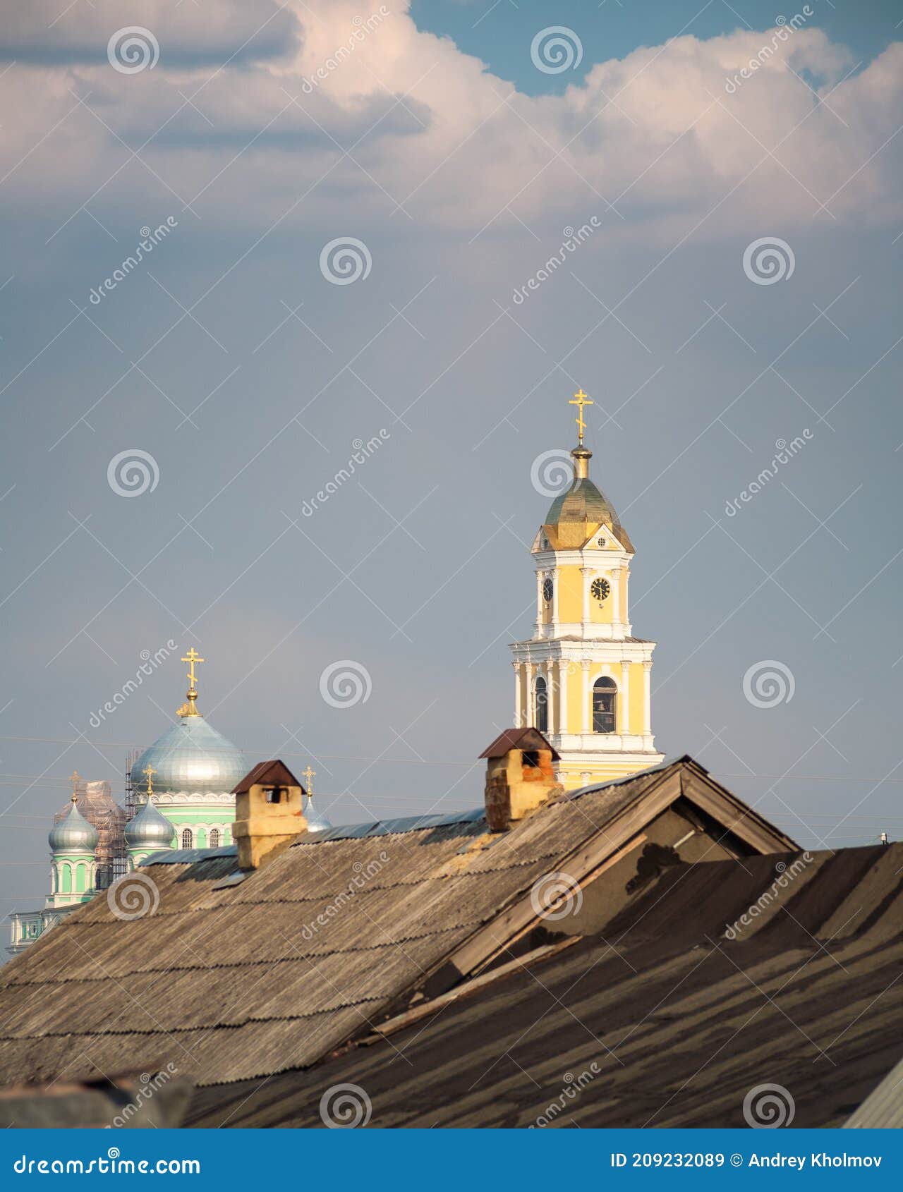 Diveevo in spring stock image. Image of history, outdoor - 209232089