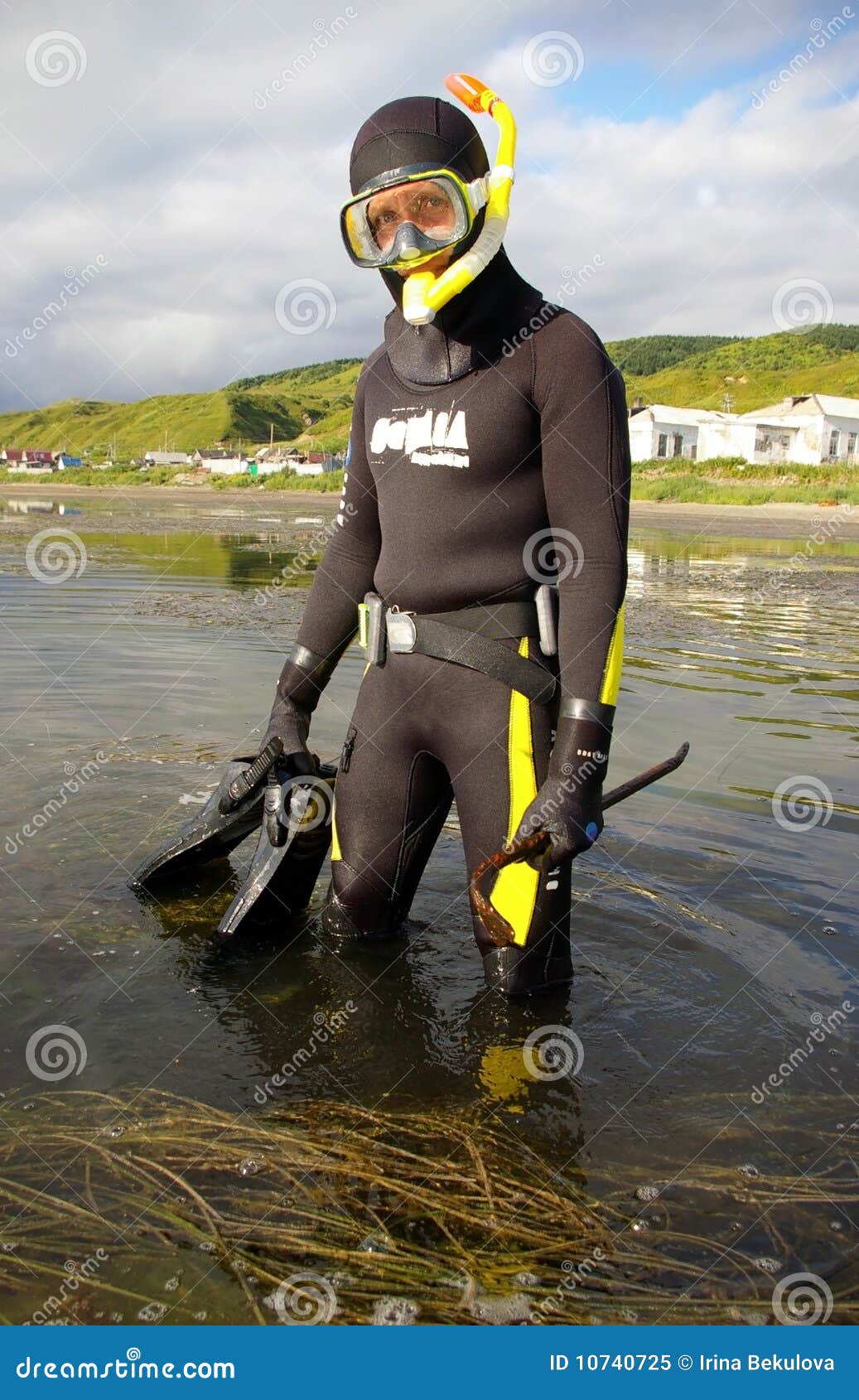 Diver stock image. Image of diver, coast, tube, sport - 10740725