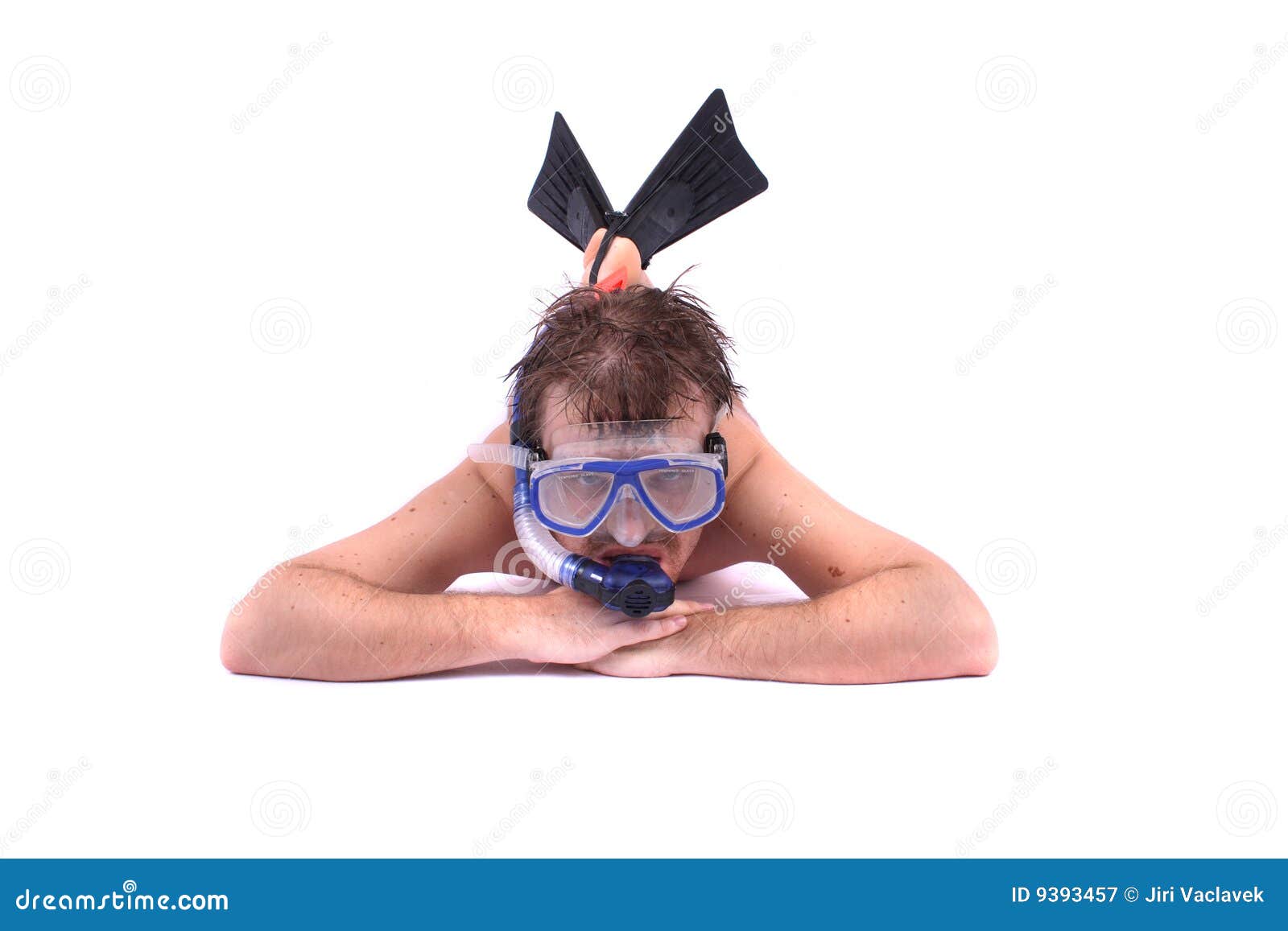 Diver stock image. Image of handsome, aquatic, caribbean - 9393457