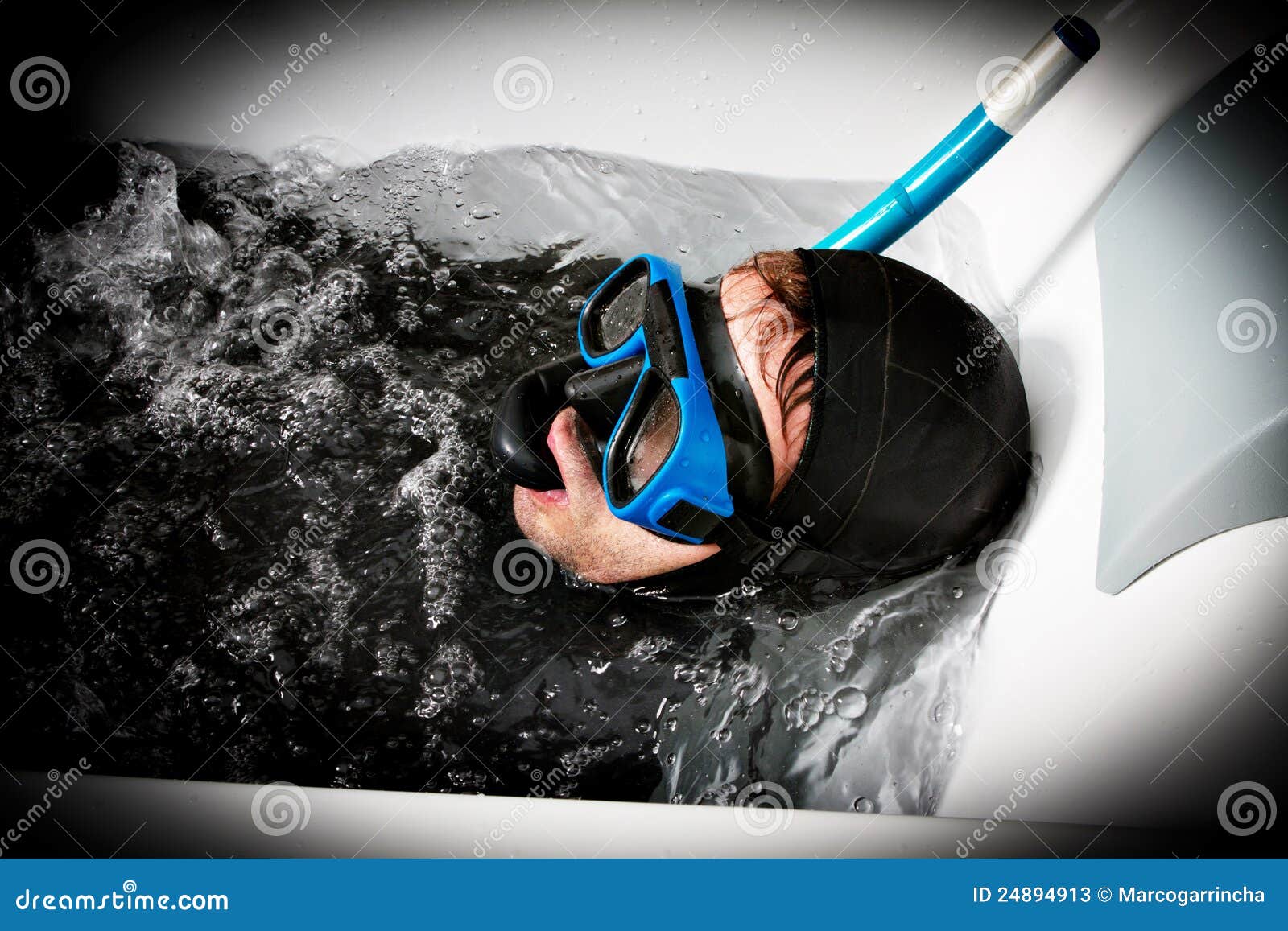Diver in a crazy immersion stock image. Image of swimmer - 24894913