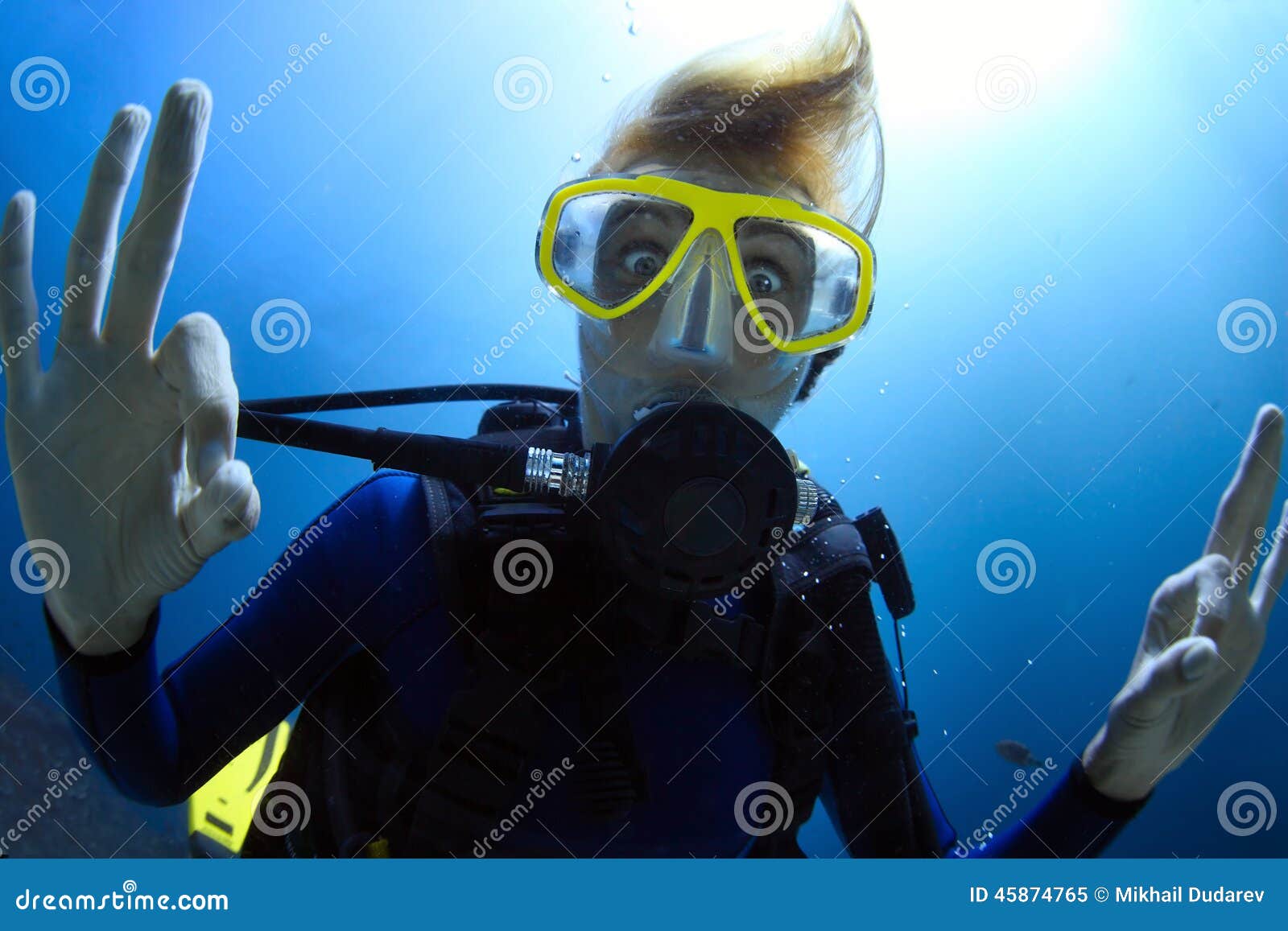 Crazy Diver In A Jacuzzi Bathtub Royalty-Free Stock Photography ...