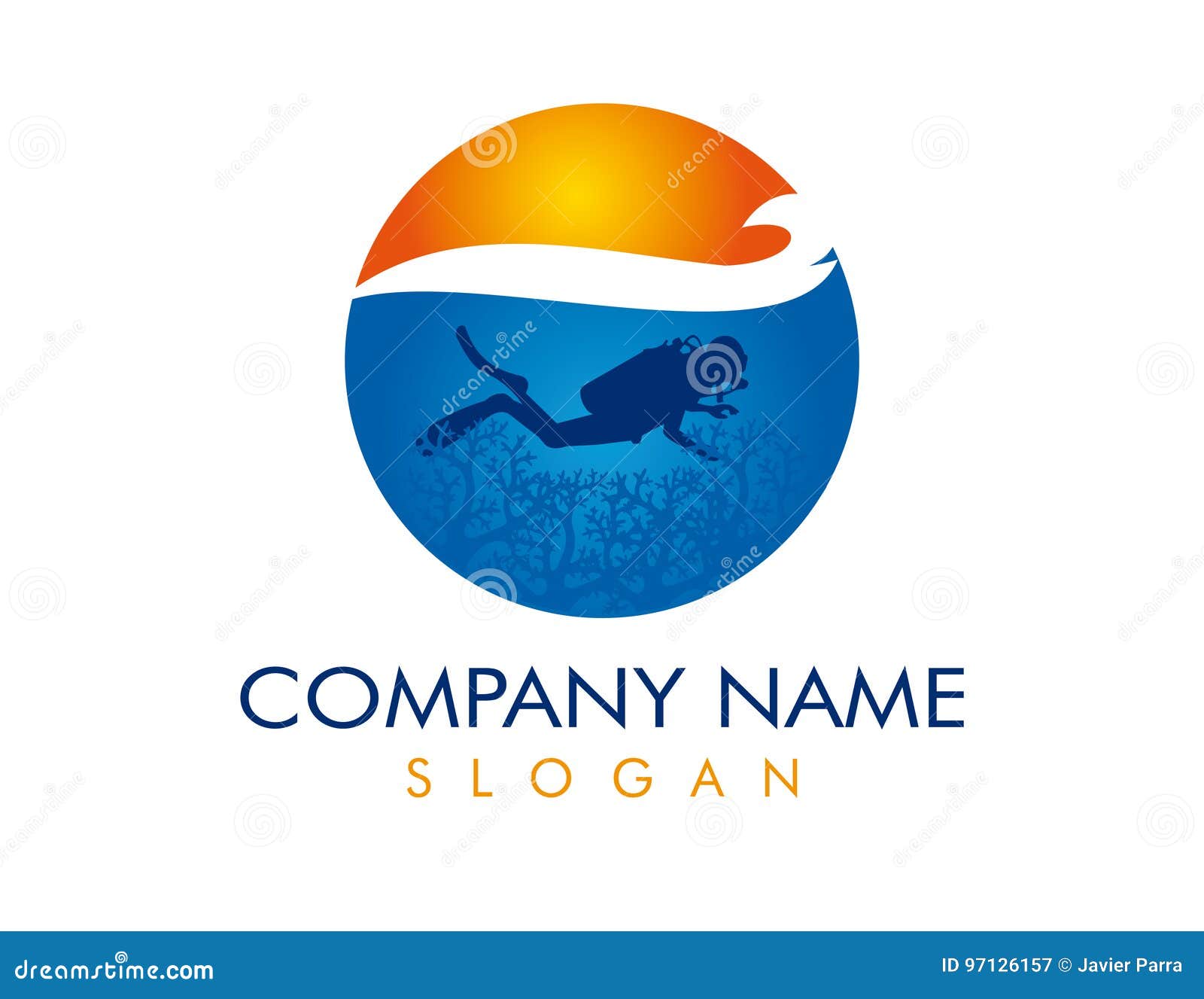 Diver Logo Design Modern Template Royalty-Free Stock Photo ...