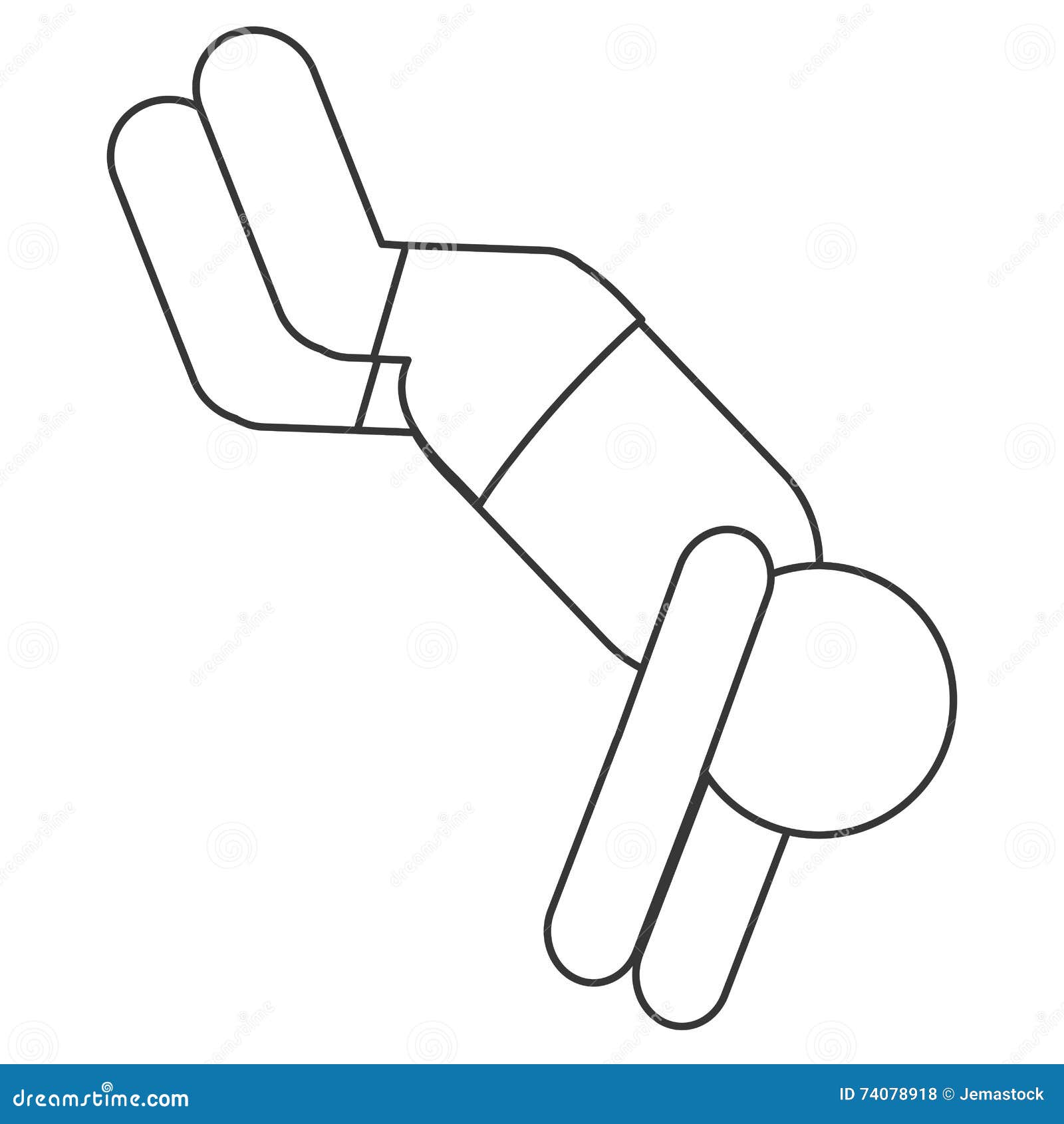 Diver pictogram icon stock illustration. Illustration of board - 74078918