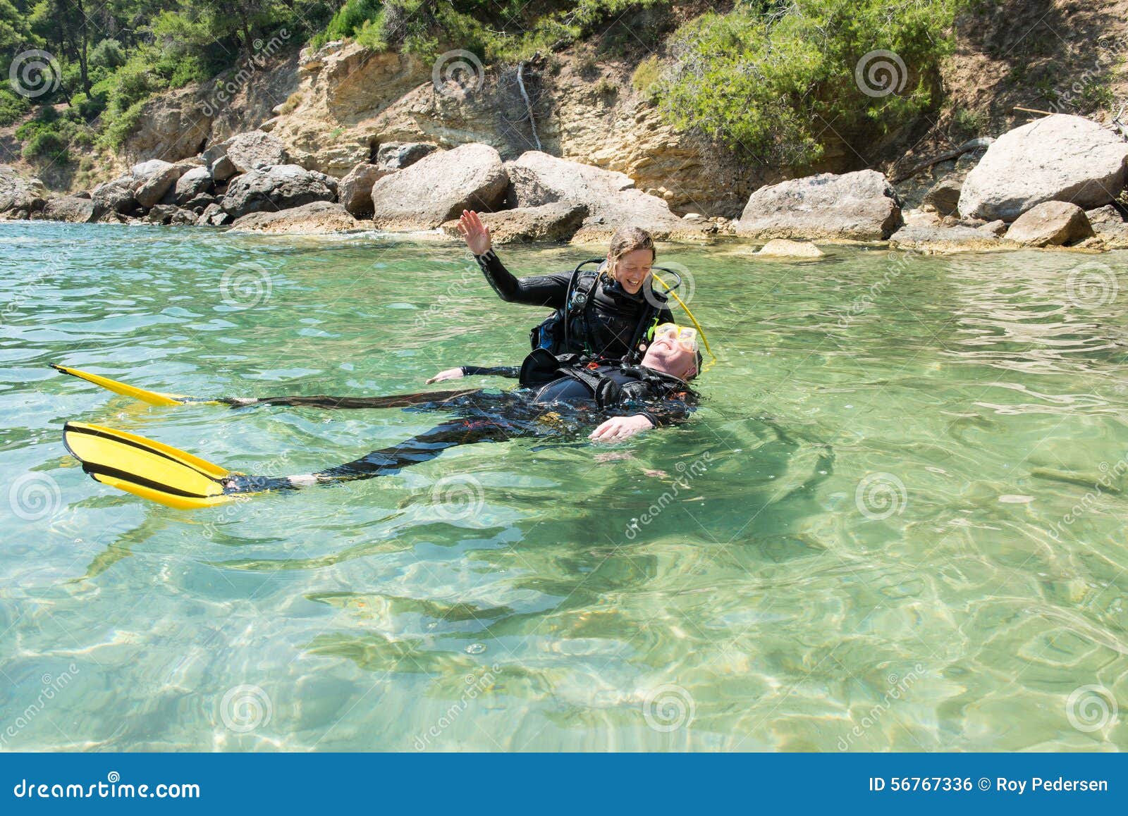 Diver Rescue stock photo. Image of male, rescuing, outdoors - 56767336