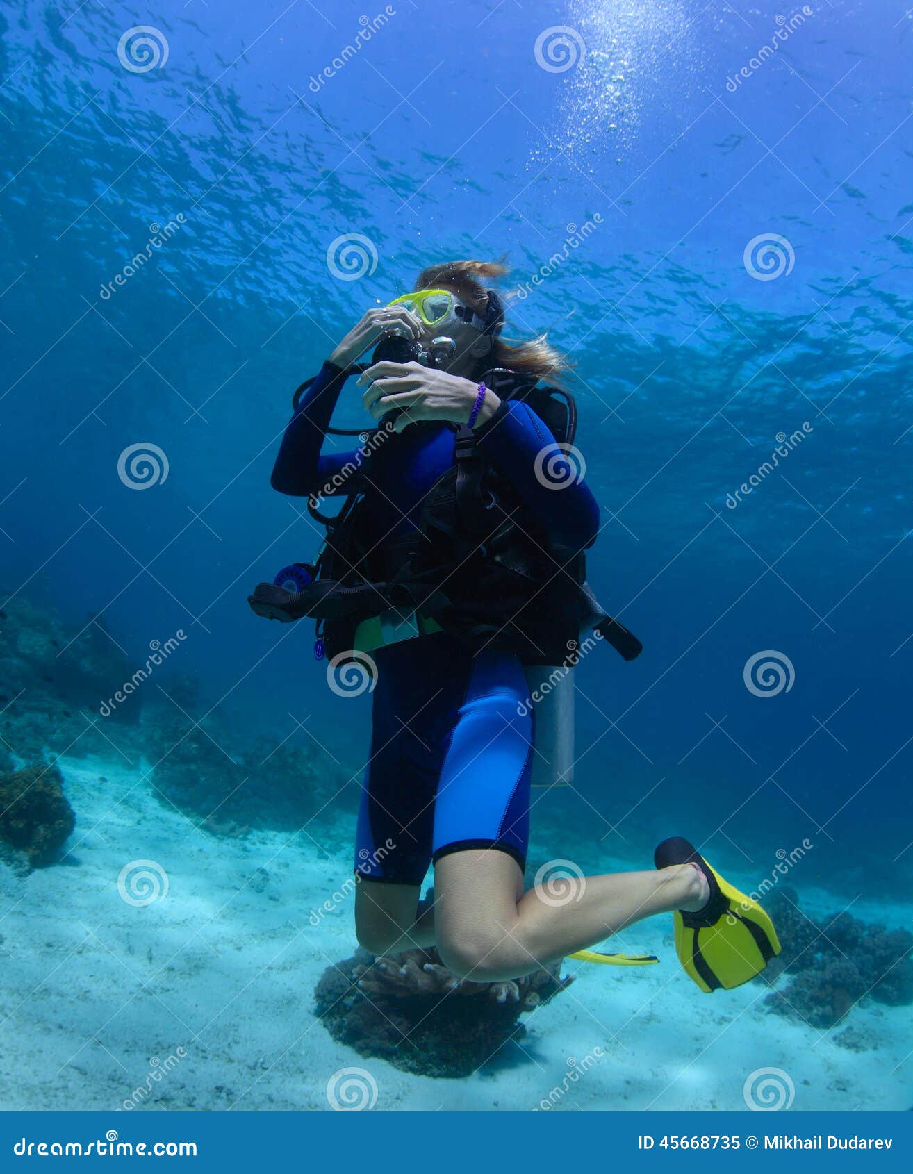 Diver stock image. Image of presure, ocean, scuba, active - 45668735