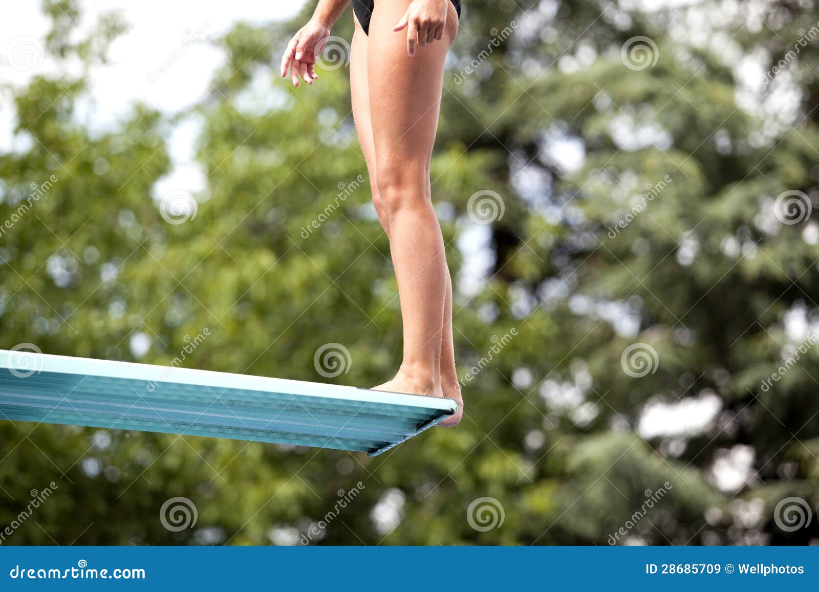 Diver on the springboard stock image. Image of freedom - 28685709