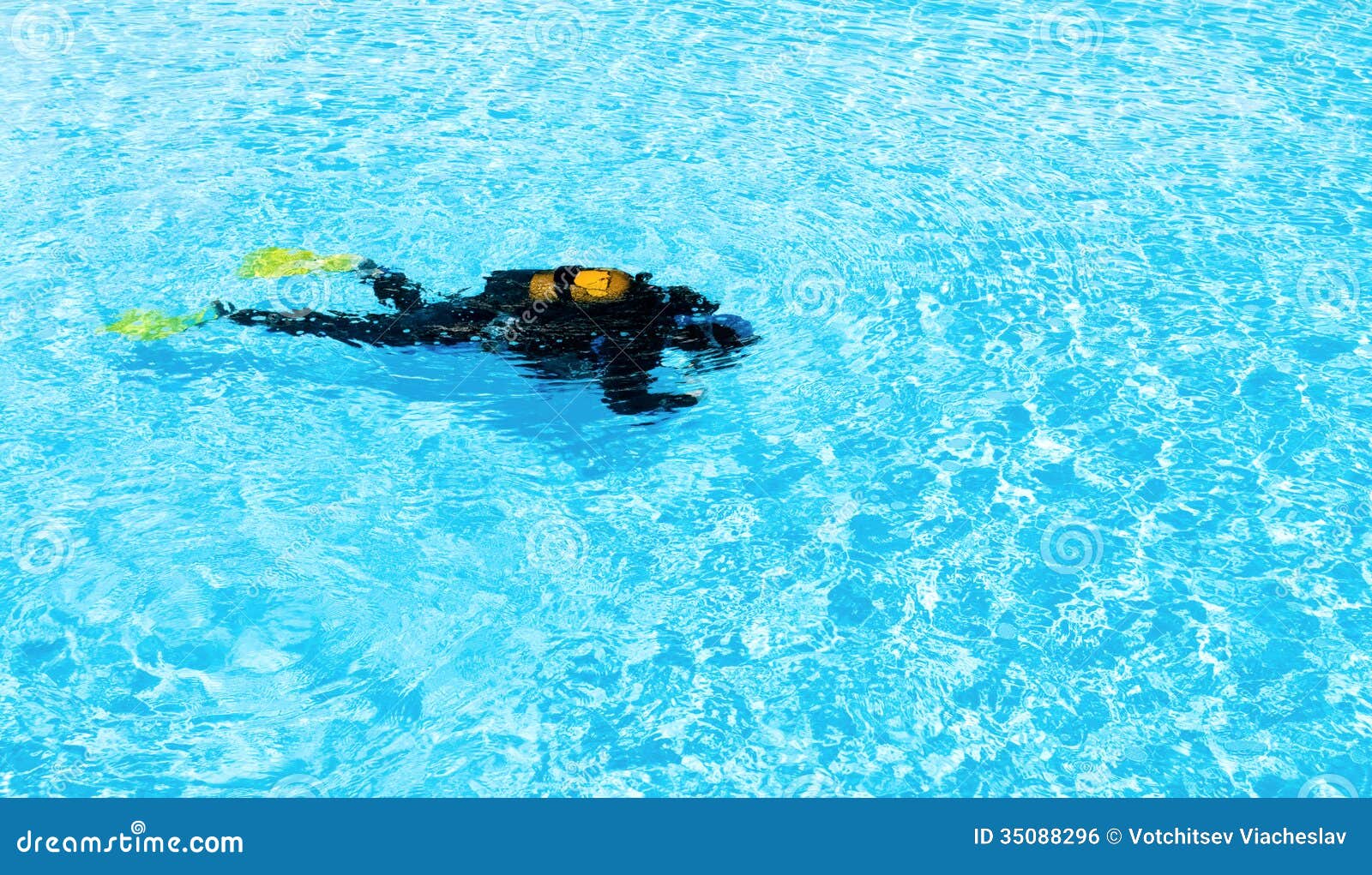 Diver Training stock photo. Image of lesson, active, outdoor - 35088296
