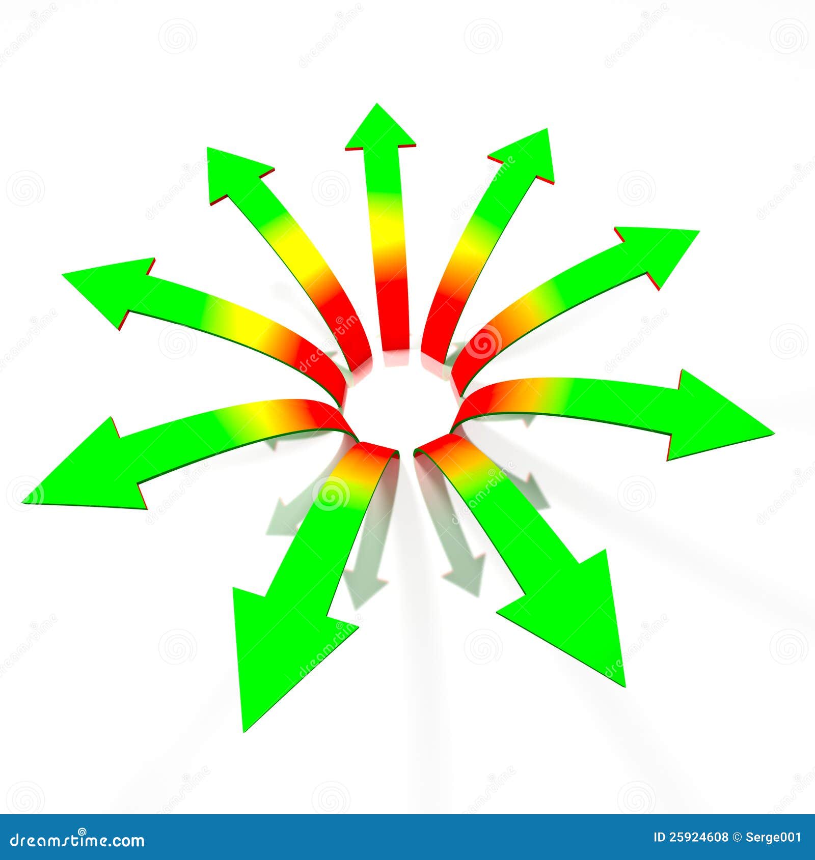 Divergent Symbol Arrows