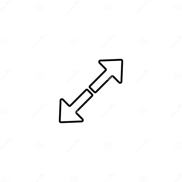 Divergent Arrows Icon. Element of Simple Icon for Websites, Web Design ...