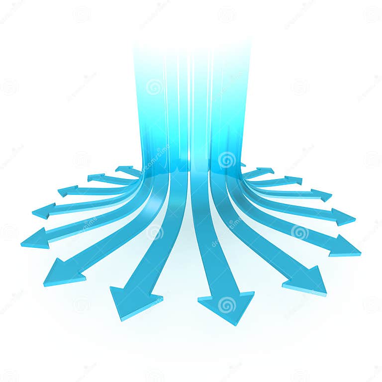 Diverging arrows stock illustration. Illustration of shiny - 26218287