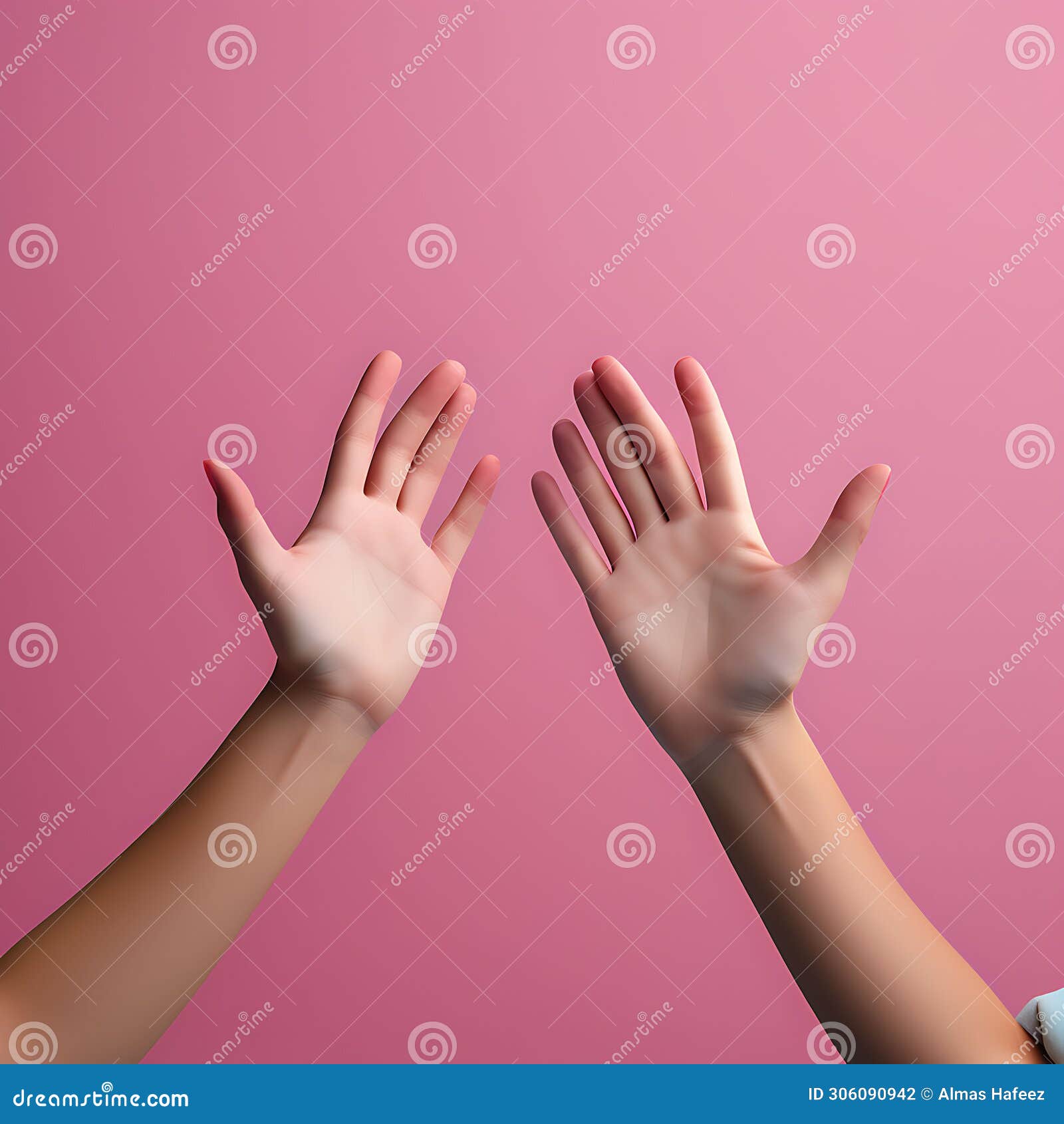 Diverging Paths: Close-Up Of Pink Hands Pointing In Different ...