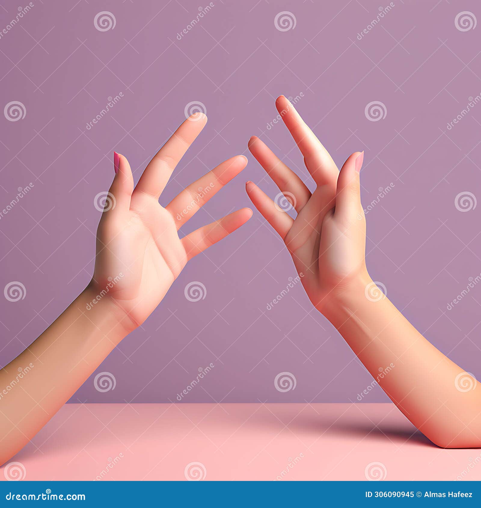Diverging Paths: Close-Up of Pink Hands Pointing in Different ...