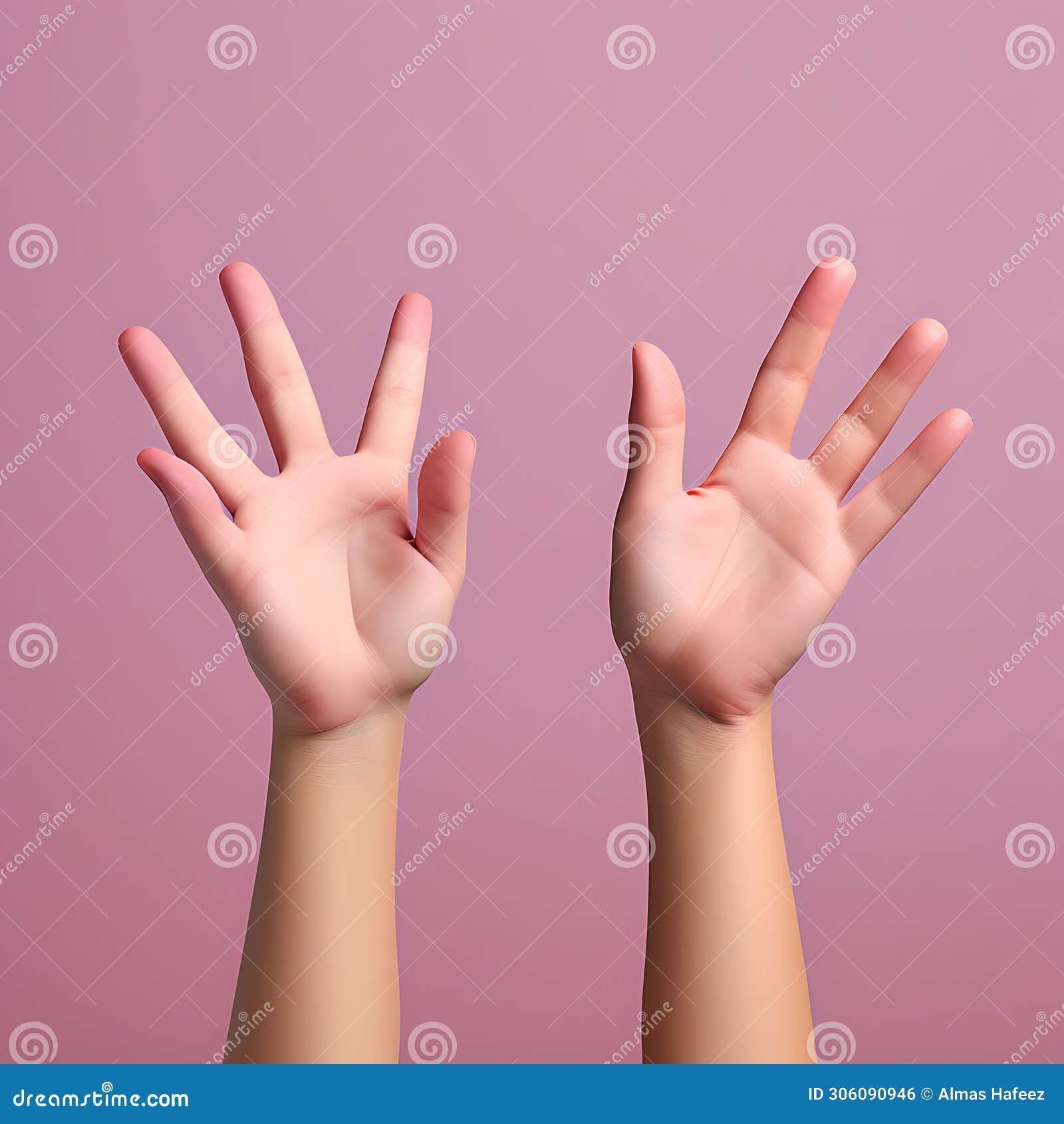 Diverging Paths: Close-Up of Pink Hands Pointing in Different ...