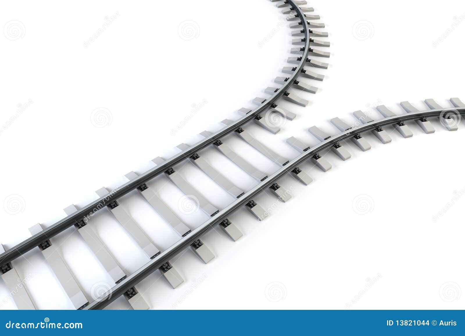 Diverging Railway Royalty-Free Stock Photo | CartoonDealer.com #16247427