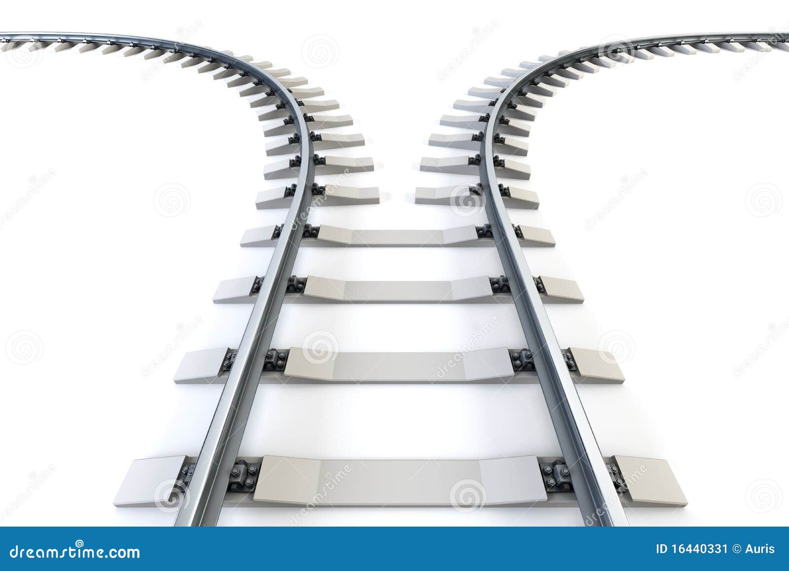 Diverging Railway Royalty-Free Stock Photo | CartoonDealer.com #16247427