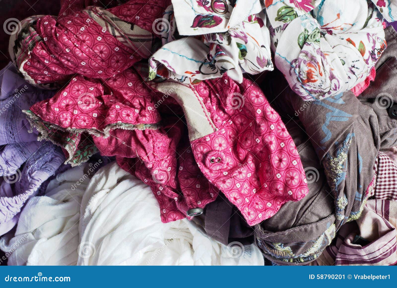 Divers crumpled clothes stock image. Image of colored - 58790201