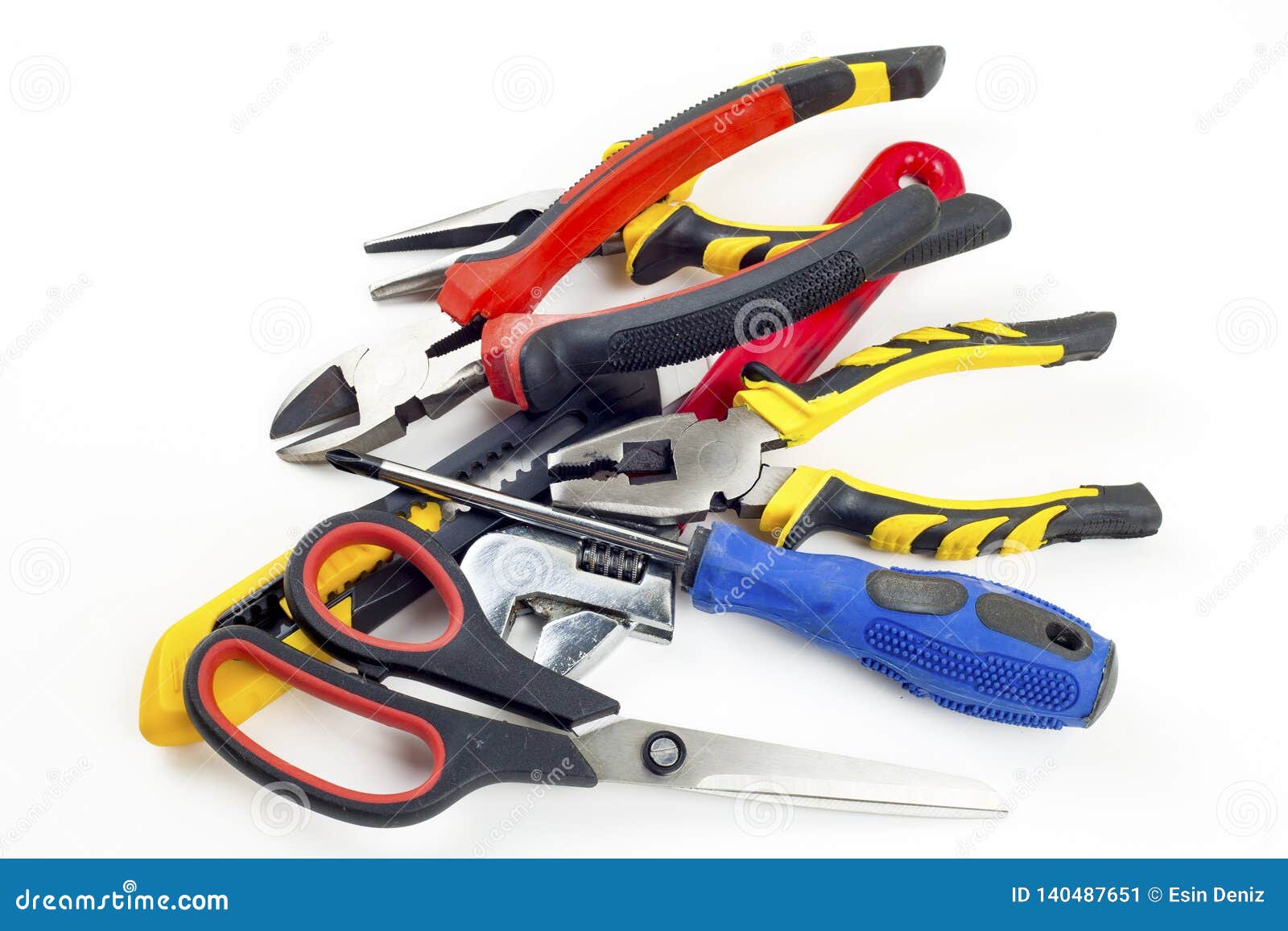 Divers Type D'outils Sur Le Fond Blanc Image stock - Image du divers ...