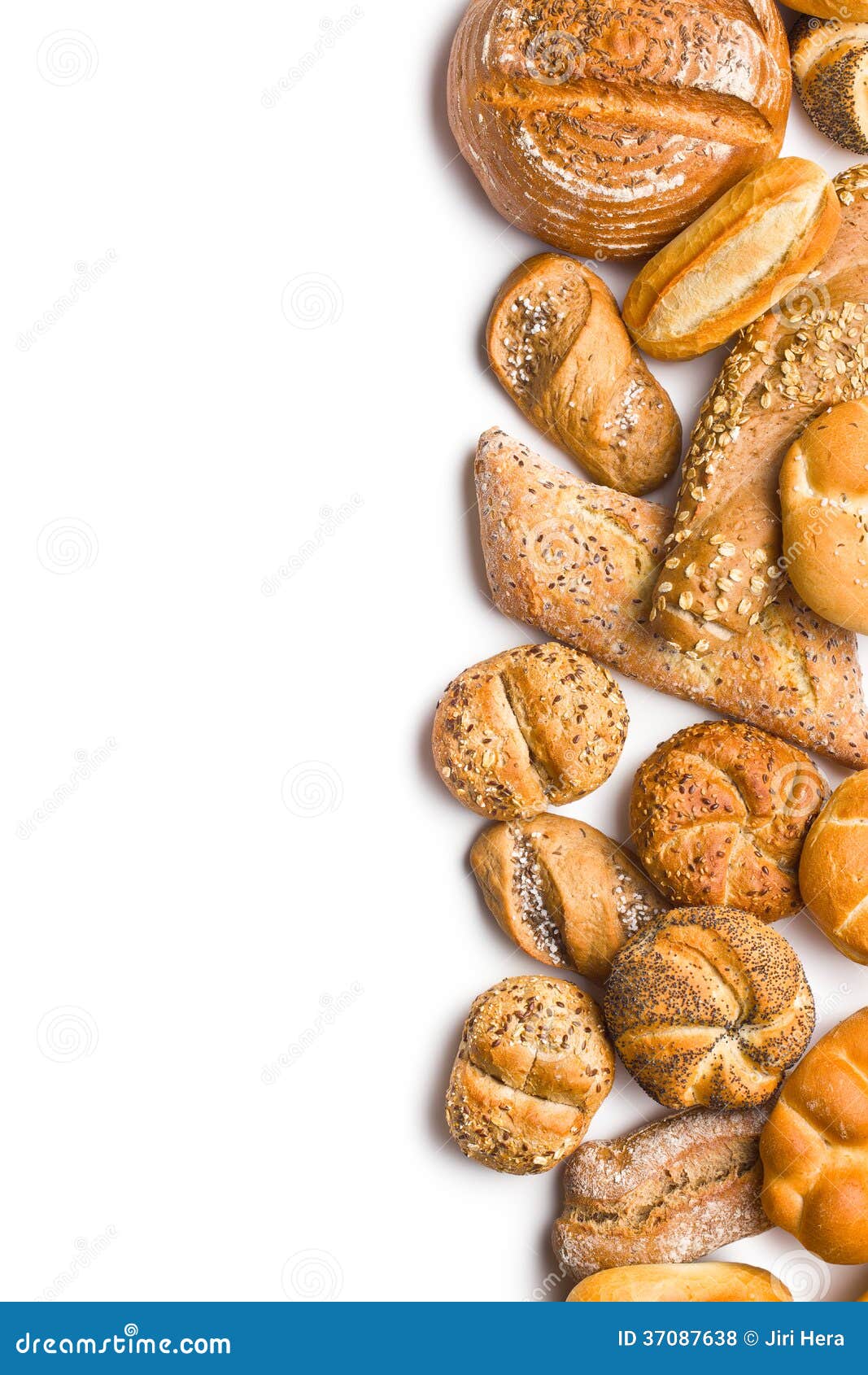 Divers types de pain photo stock. Image du roulements - 37087638