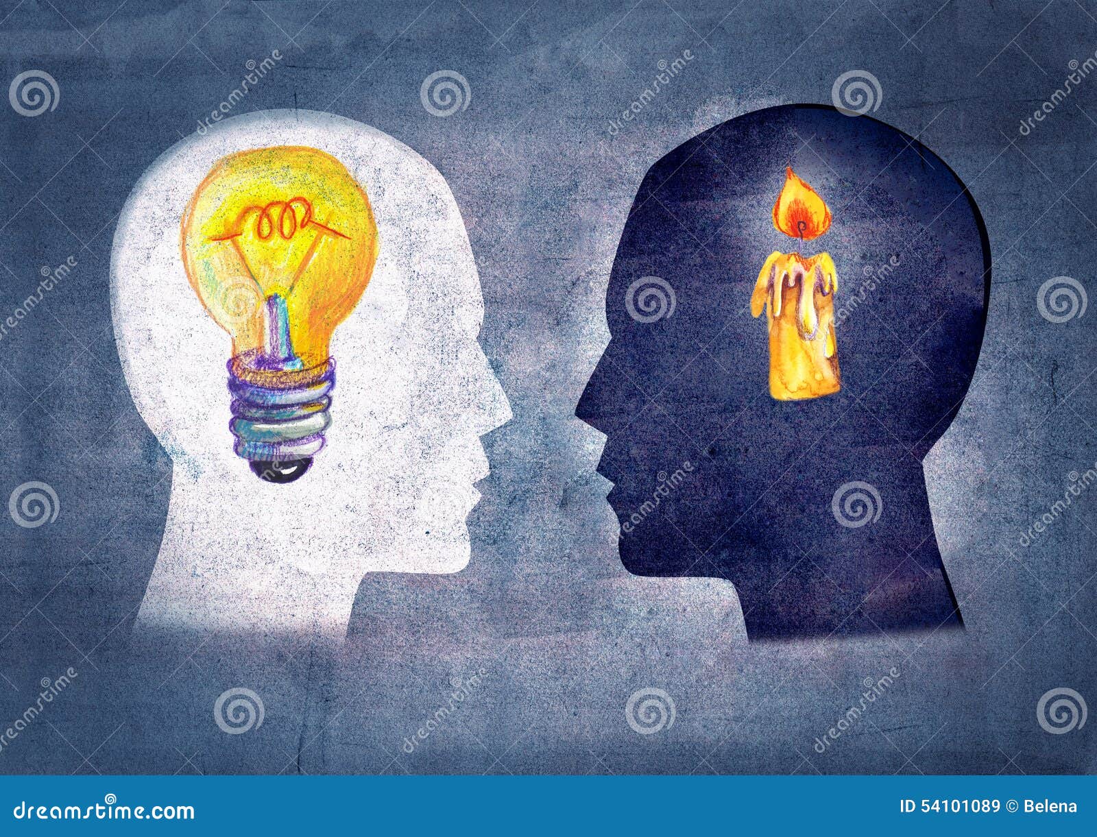 Diversa gente de la psique stock de ilustración. Ilustración de idea ...