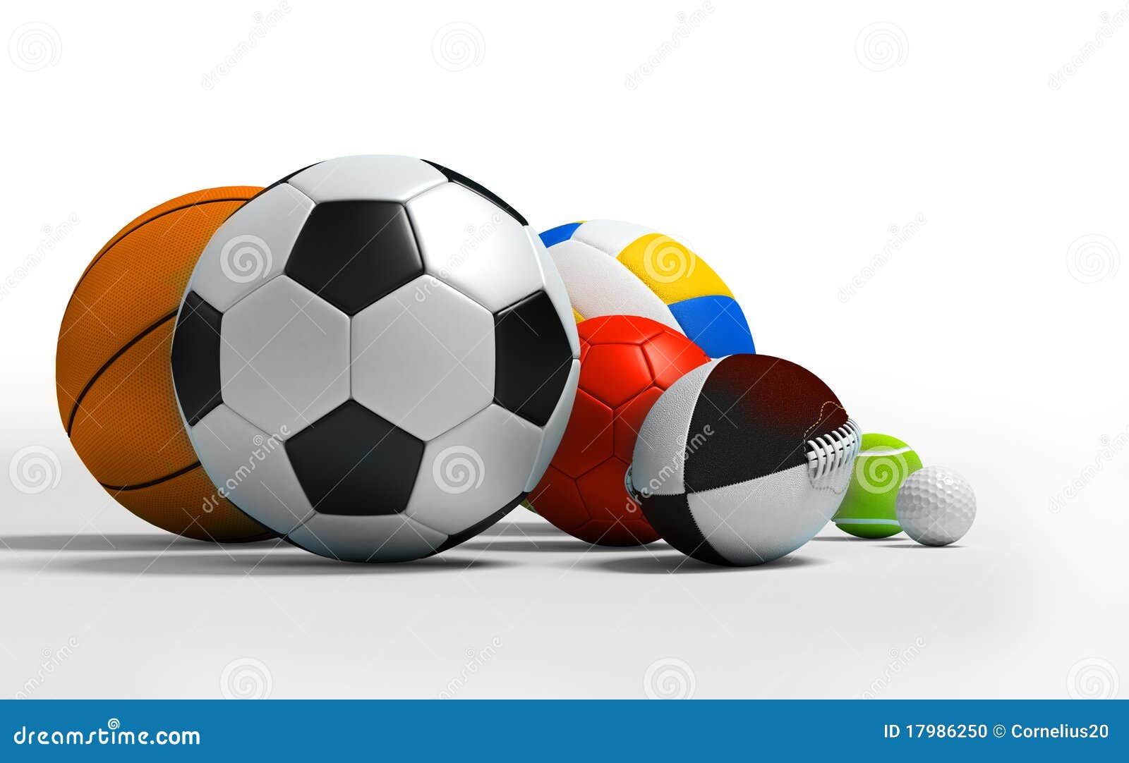 Diversas bolas del deporte stock de ilustración. Ilustración de grupo ...