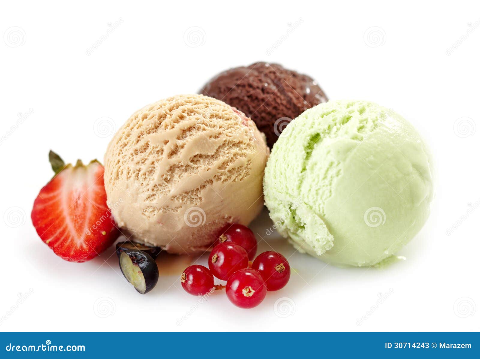 Diversas bolas del helado imagen de archivo. Imagen de pistacho - 30714243