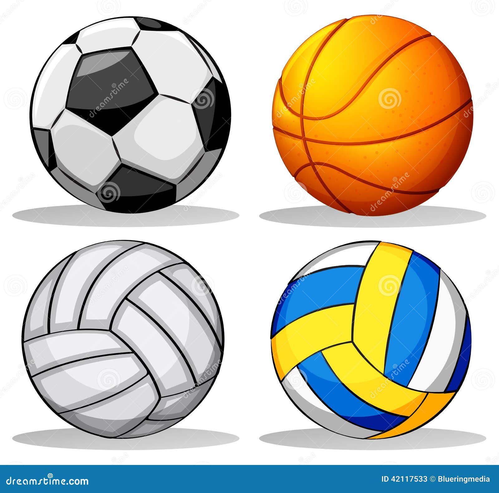 Diversas Bolas Usadas En Deportes Ilustración del Vector - Ilustración ...