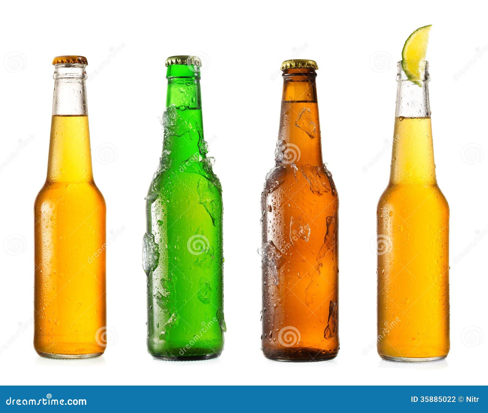 Diversas Botellas De Cerveza Foto de archivo - Imagen de amarillo ...