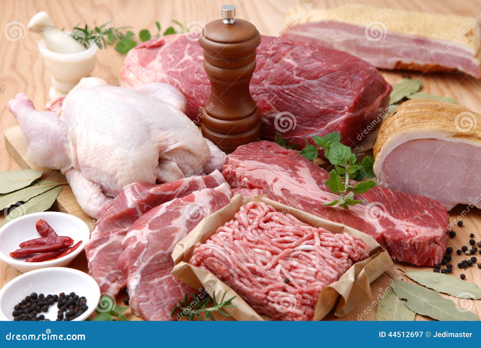 Diversas Carnes Frescas Foto de archivo - Imagen: 44512697