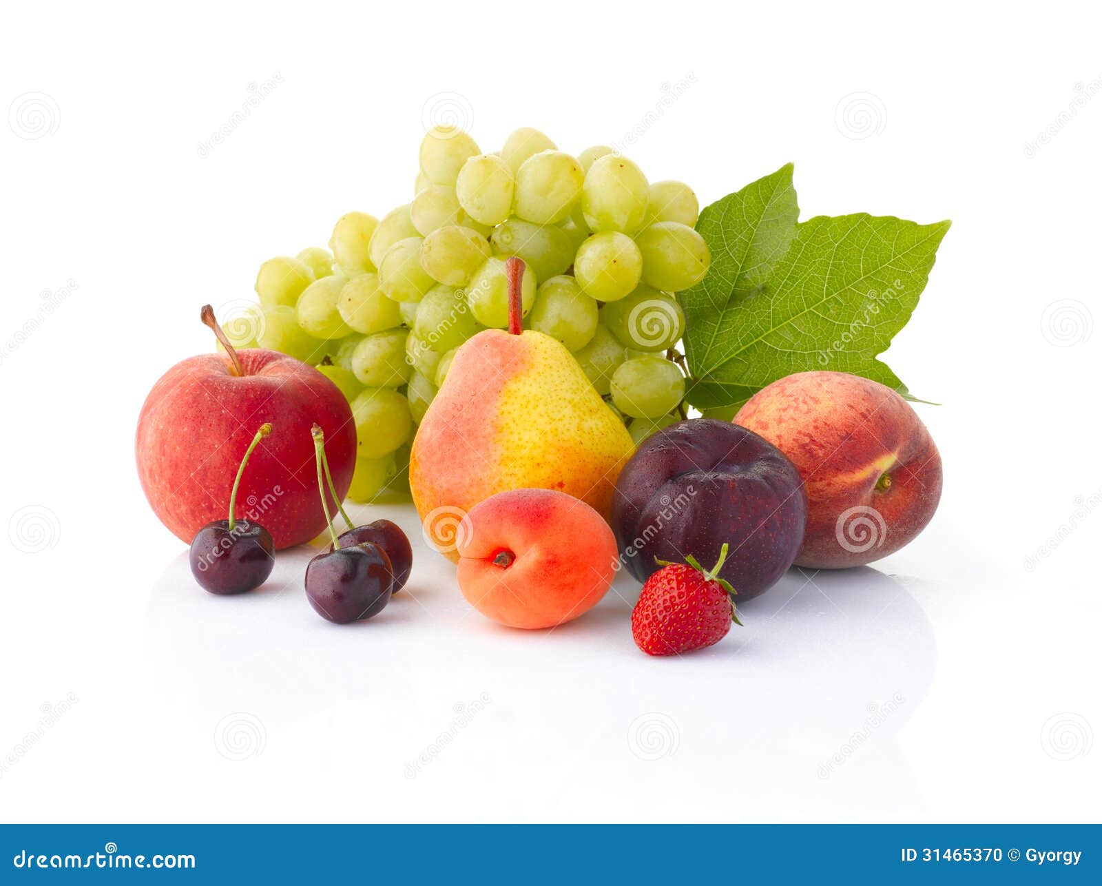 Diversas Frutas En El Fondo Blanco Foto de archivo - Imagen de vida ...