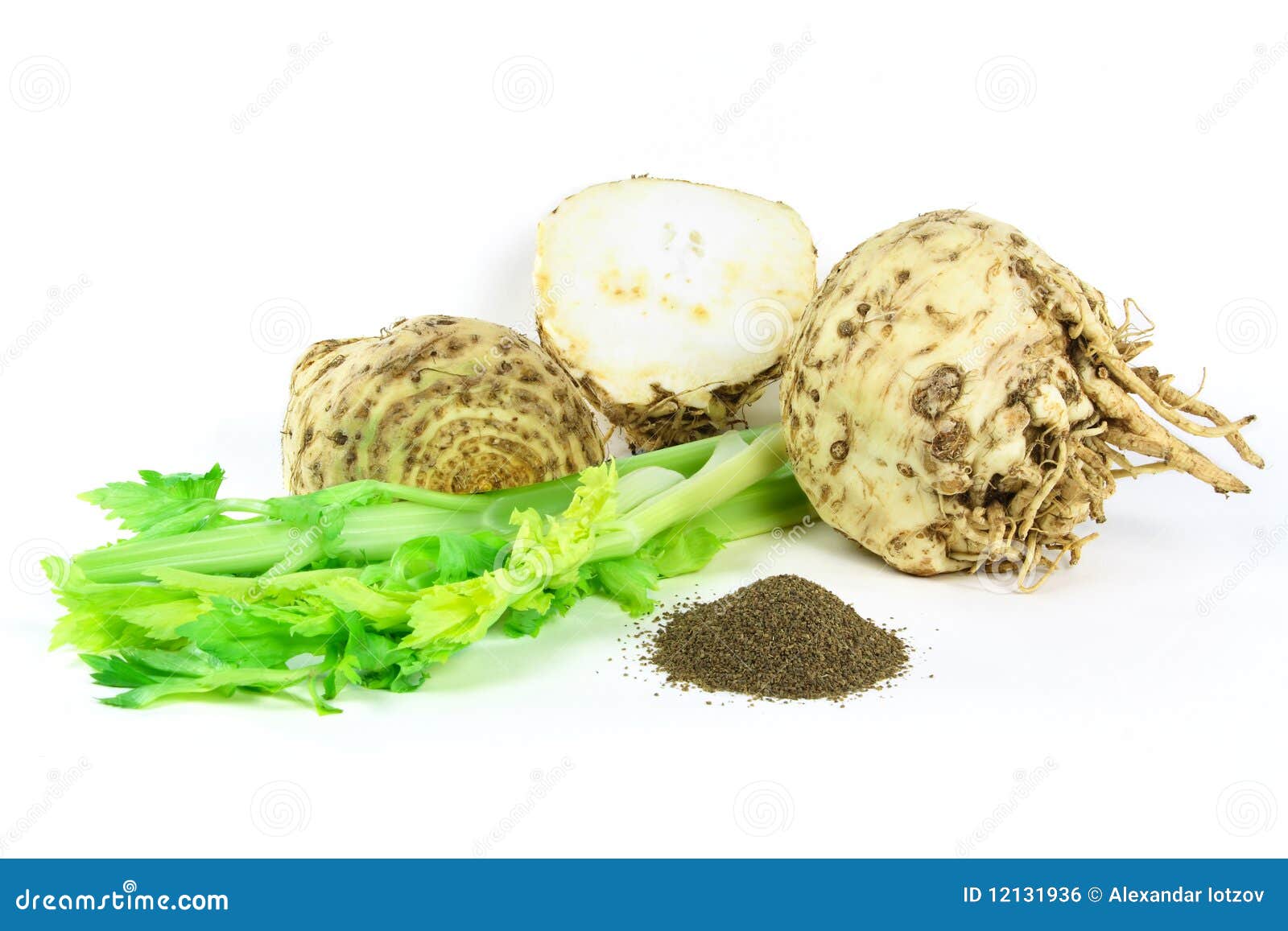 Diversas Partes De Apio En Un Cuadro. Foto de archivo - Imagen de ...