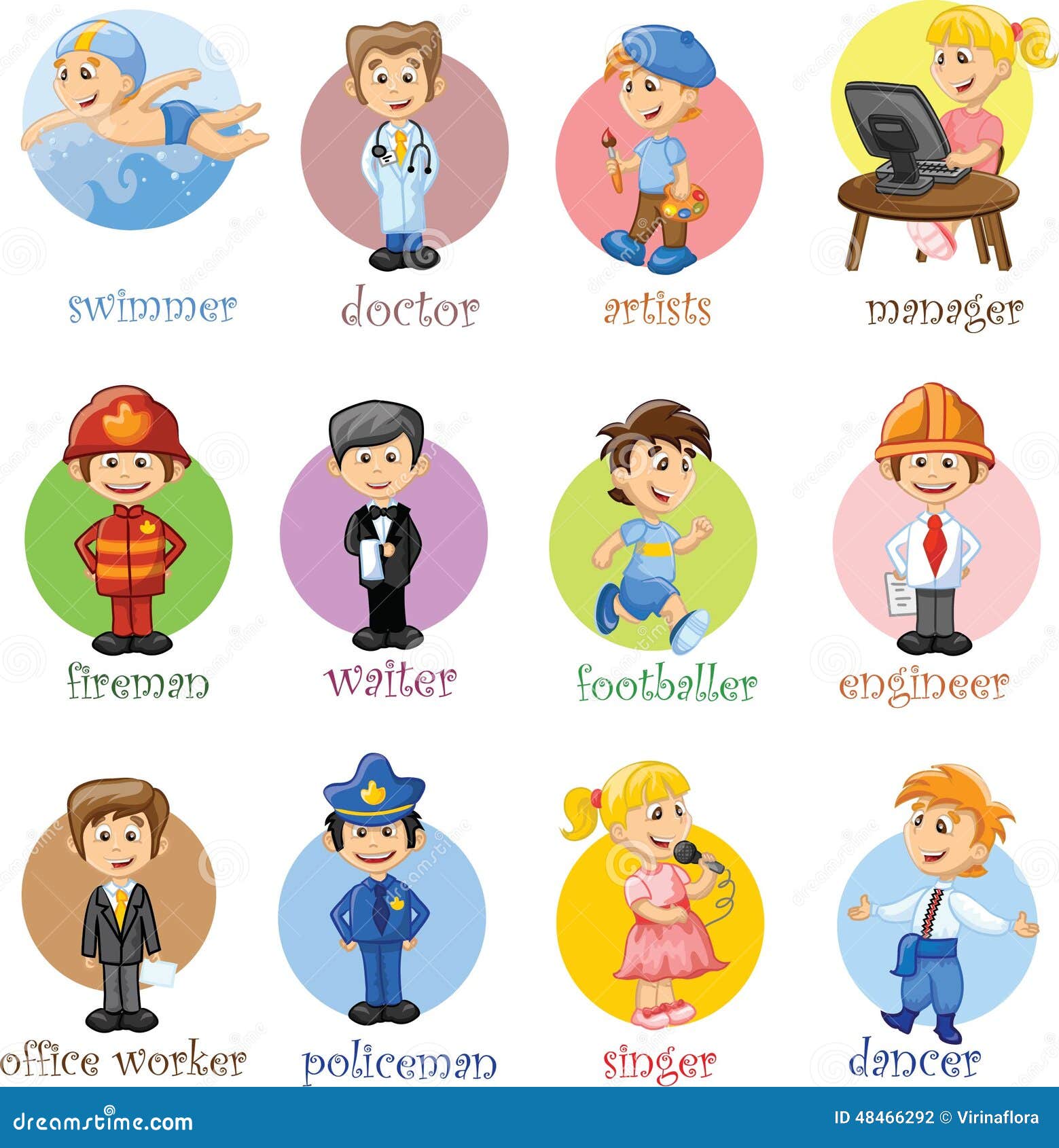 Diversas Profesiones De La Gente Ilustración del Vector - Ilustración ...