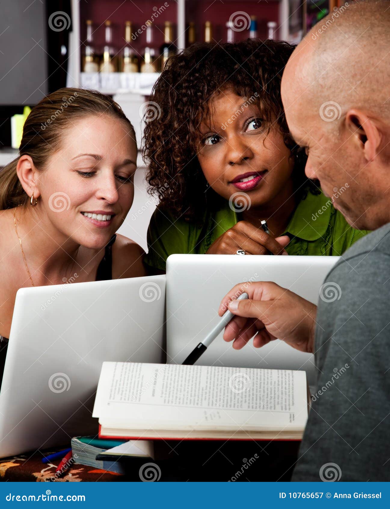 Diverse adult study group stock image. Image of caucasian - 10765657