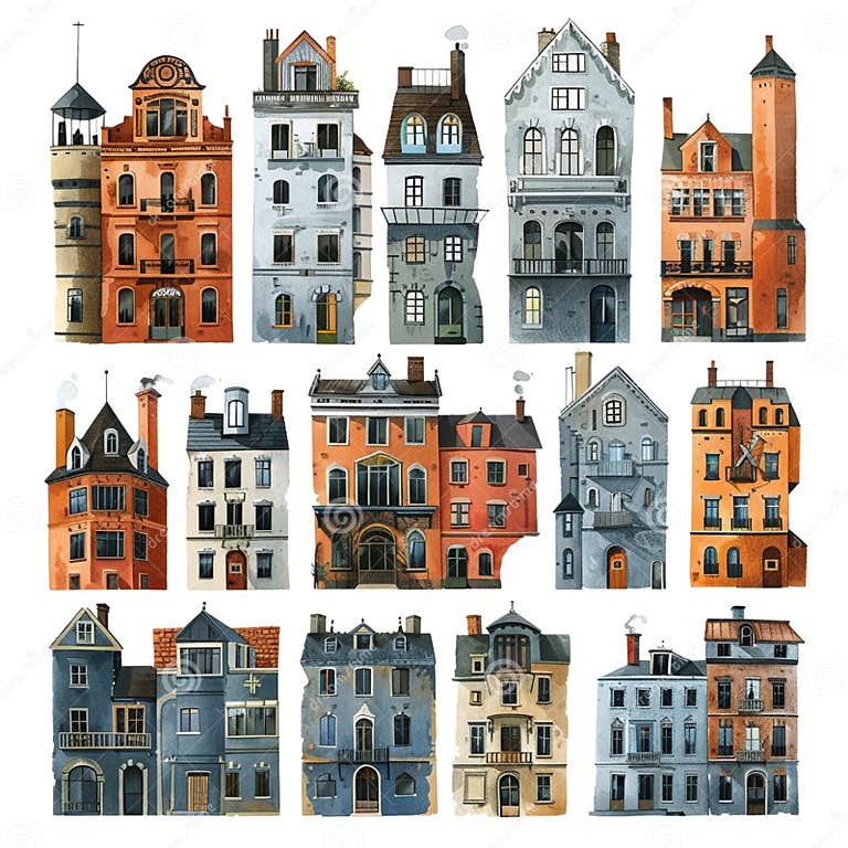 A Diverse Array of Architectural Structures Showcasing Unique Designs ...