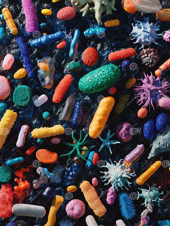 Diverse Array of Colorful Bacteria and Microbes Observed Under ...