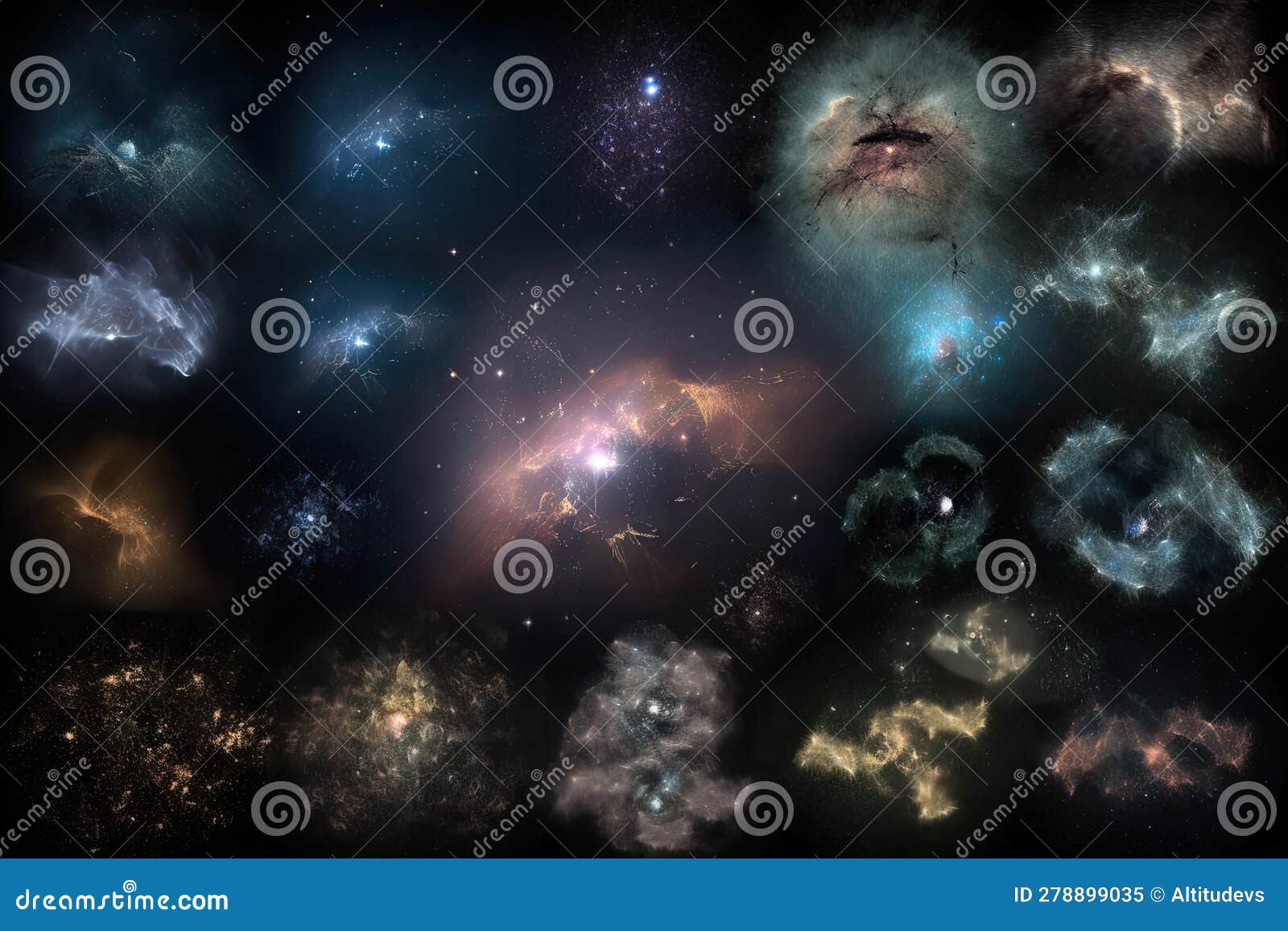 Diverse Array of Galaxy and Nebula Formations, with Each Unique in Its ...