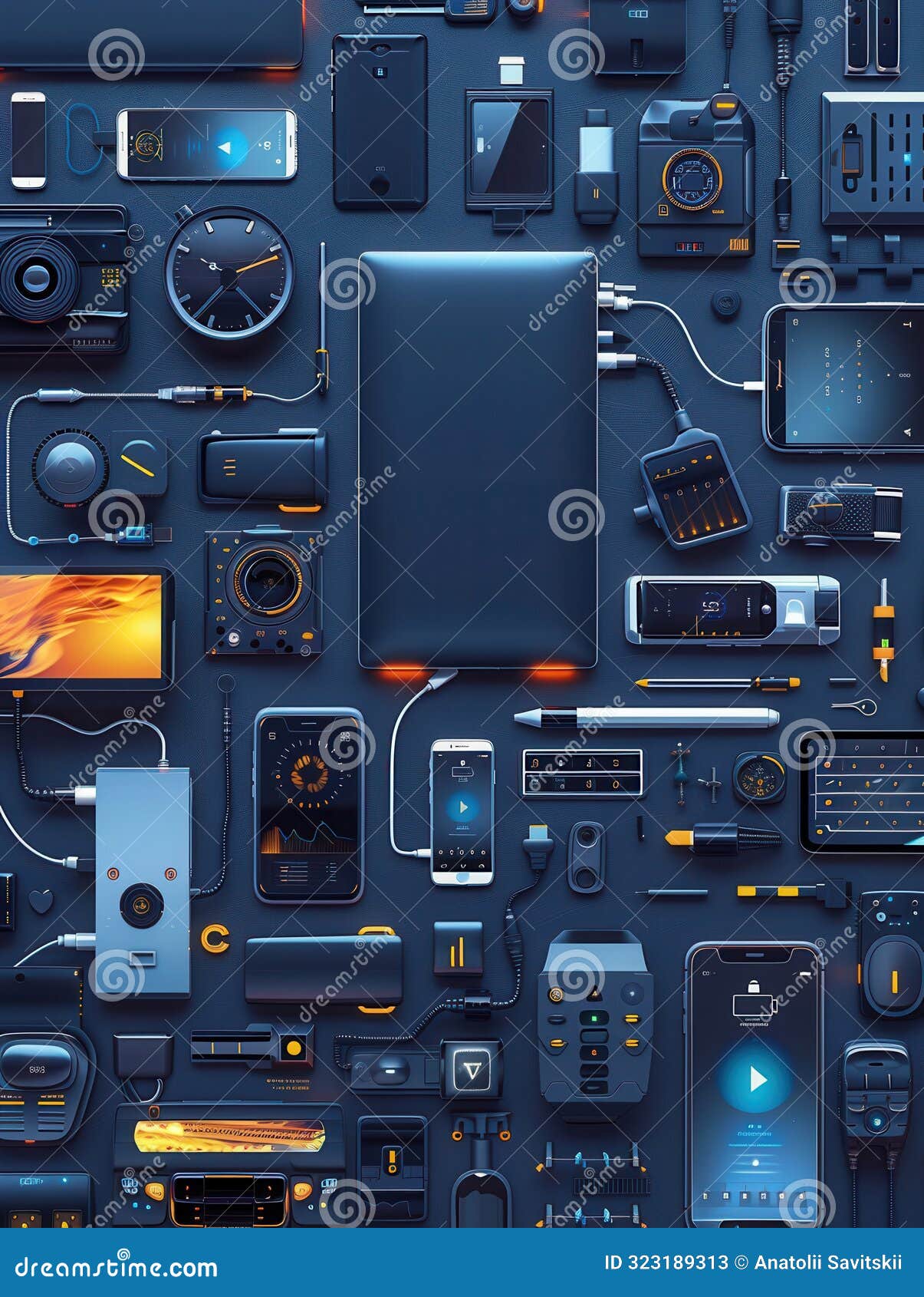 A Diverse Array of Modern Charging Devices and Stations, Showcasing ...