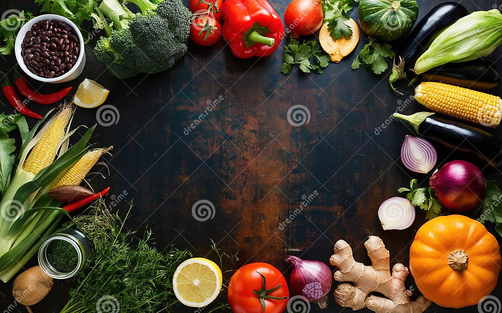 A Diverse Array of Nutrient-rich Foods, Highlighting the Importance of ...