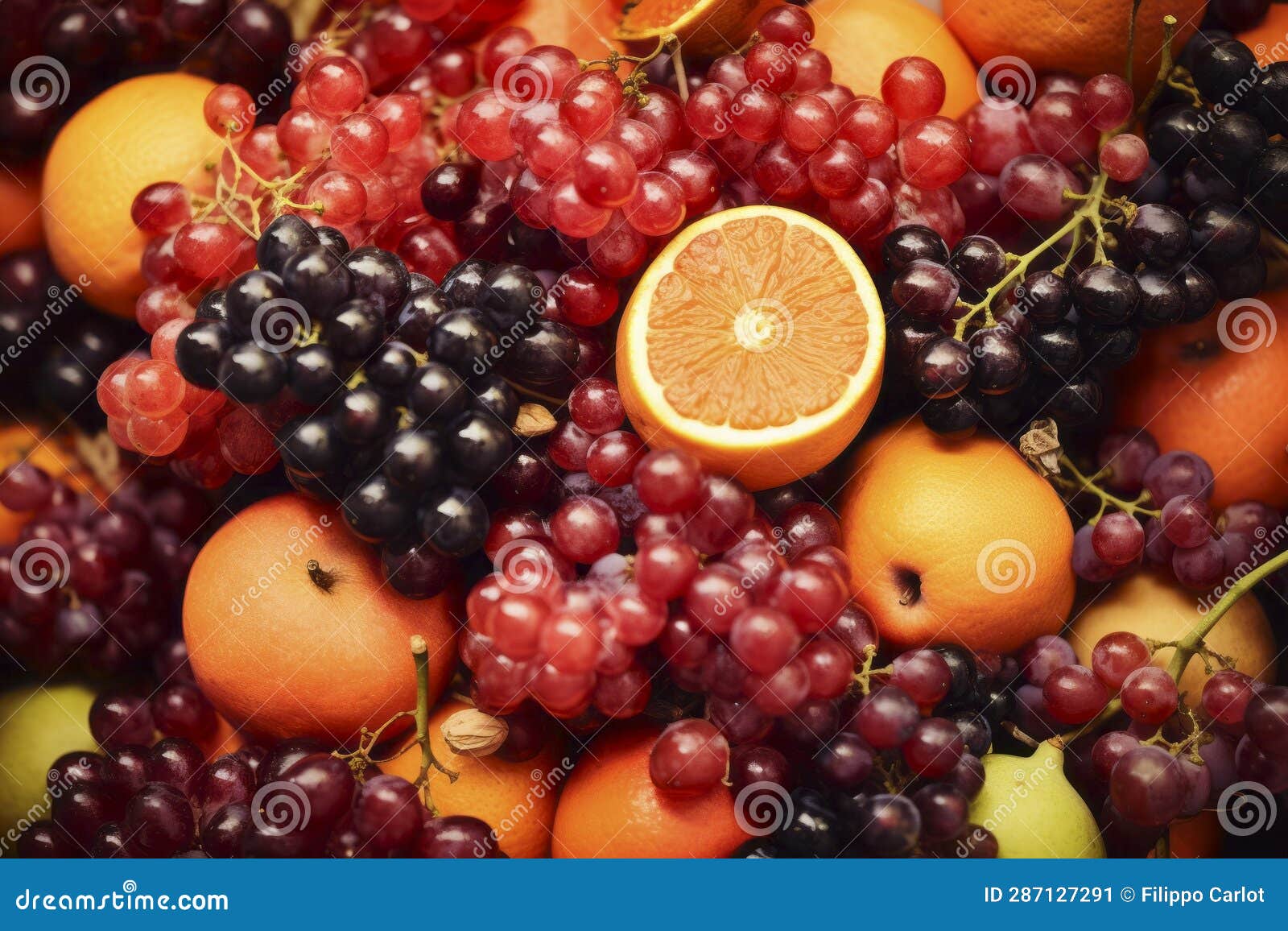 Exotic Fruit Medley Display Stock Illustration - Illustration of juicy ...