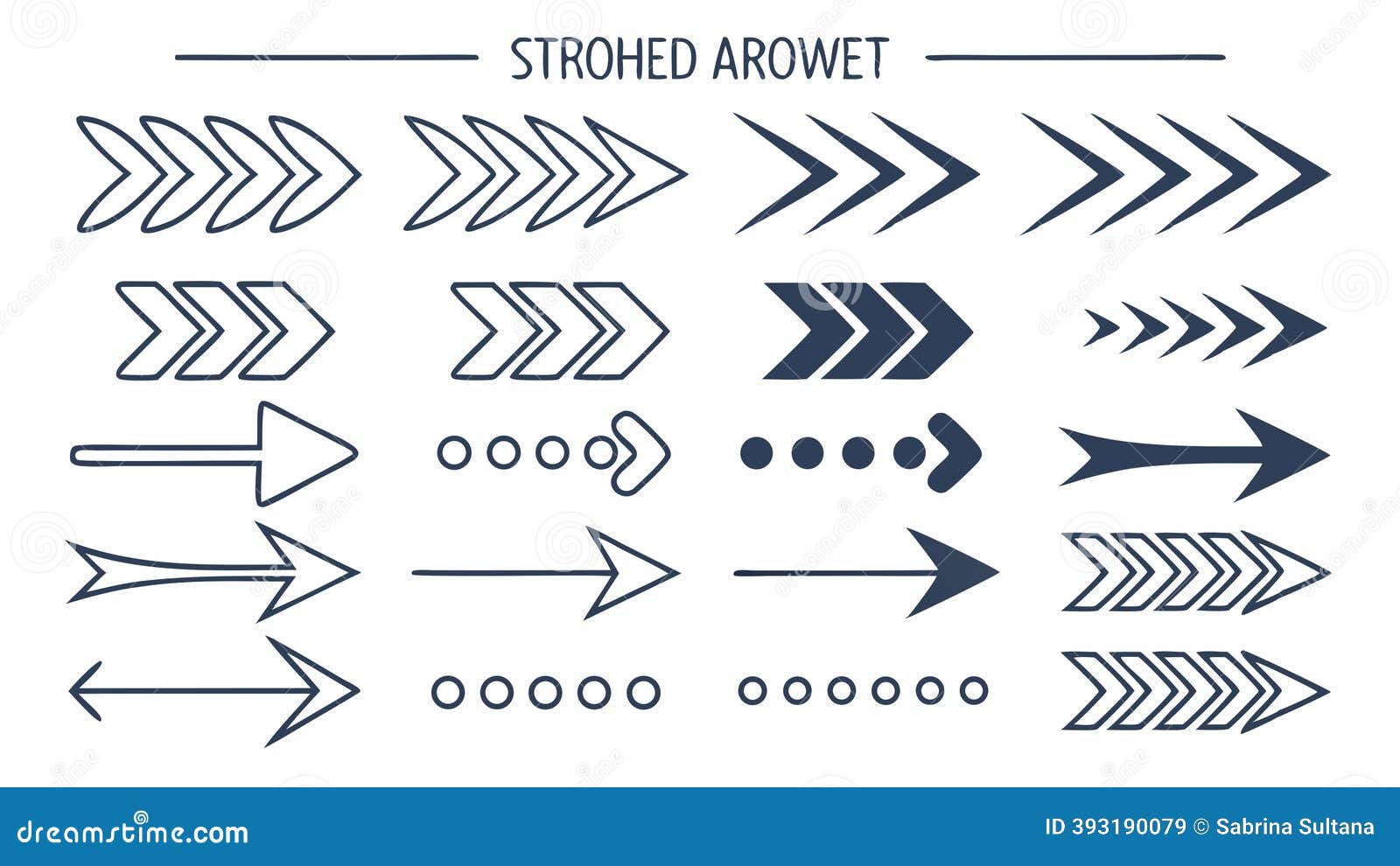 Diverse Arrow Cursors Vector Set, Different Shapes Styles And Concepts ...