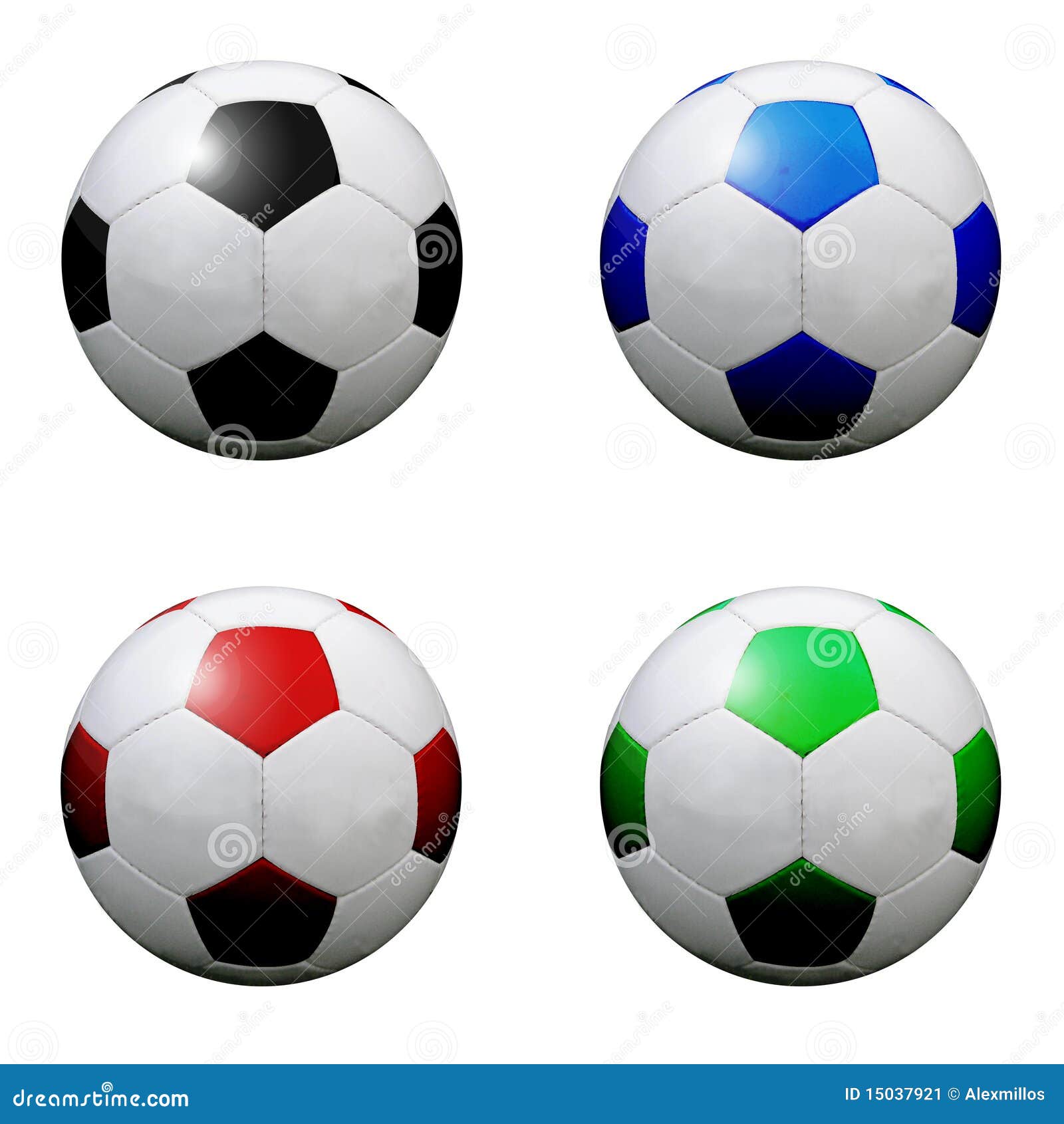 Diverse Ballen Van Het Voetbal Stock Illustratie - Illustration of ...