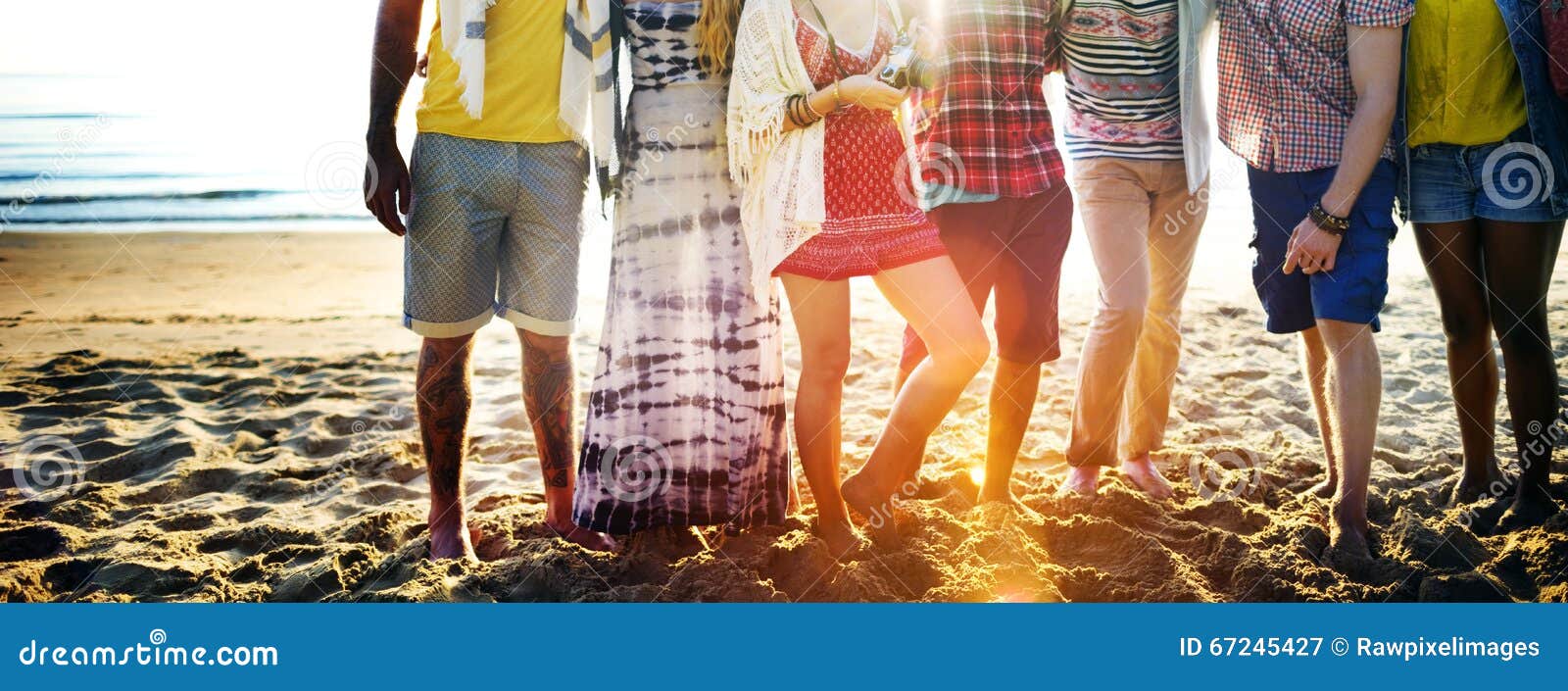 Diverse Beach Summer Friends Fun Bonding Concept Stock Image - Image of ...