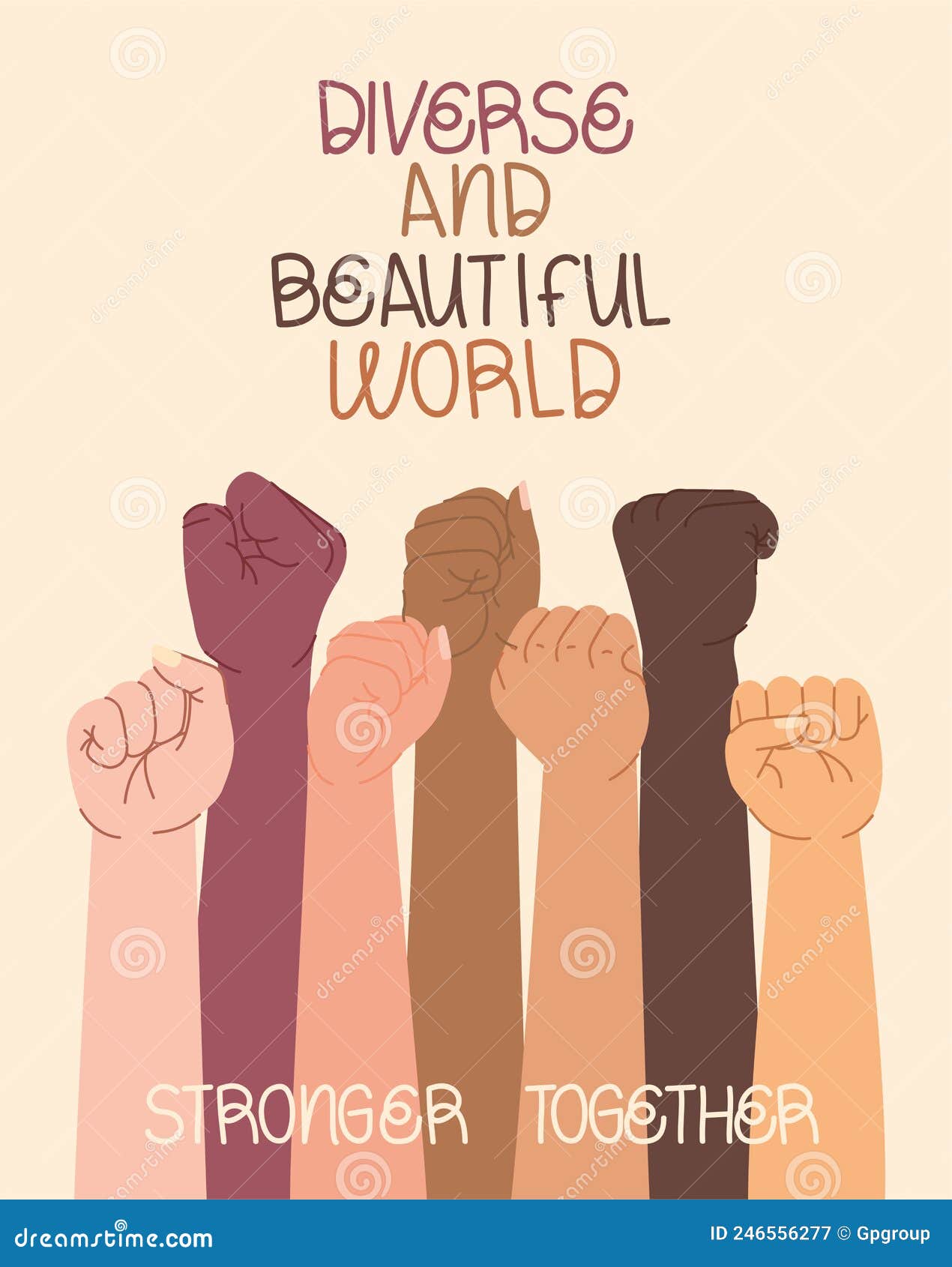Diverse and Beautiful World Stock Vector - Illustration of ...