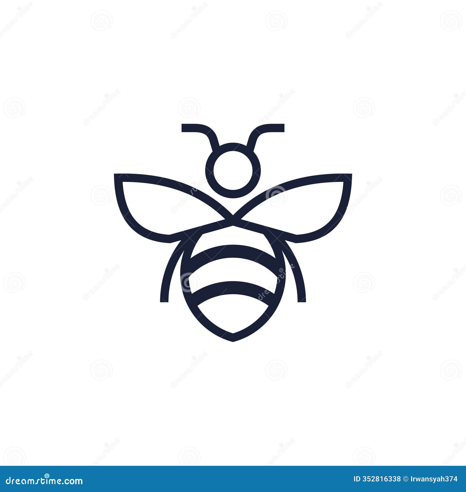 Diverse Bee Logos for Inclusive Branding Stock Illustration ...