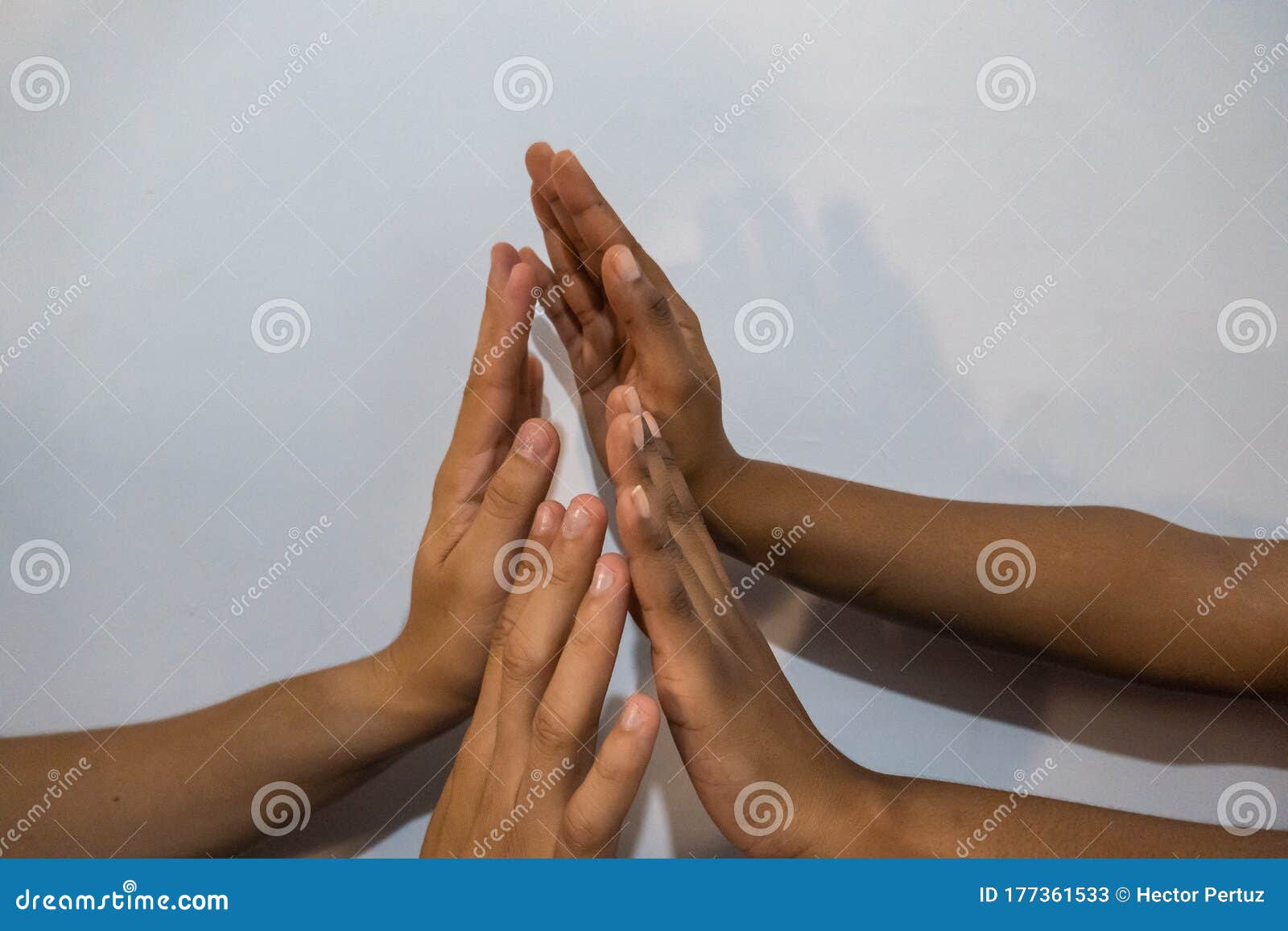 Diverse Black and White People Shake Hands As a Concept of Successful ...
