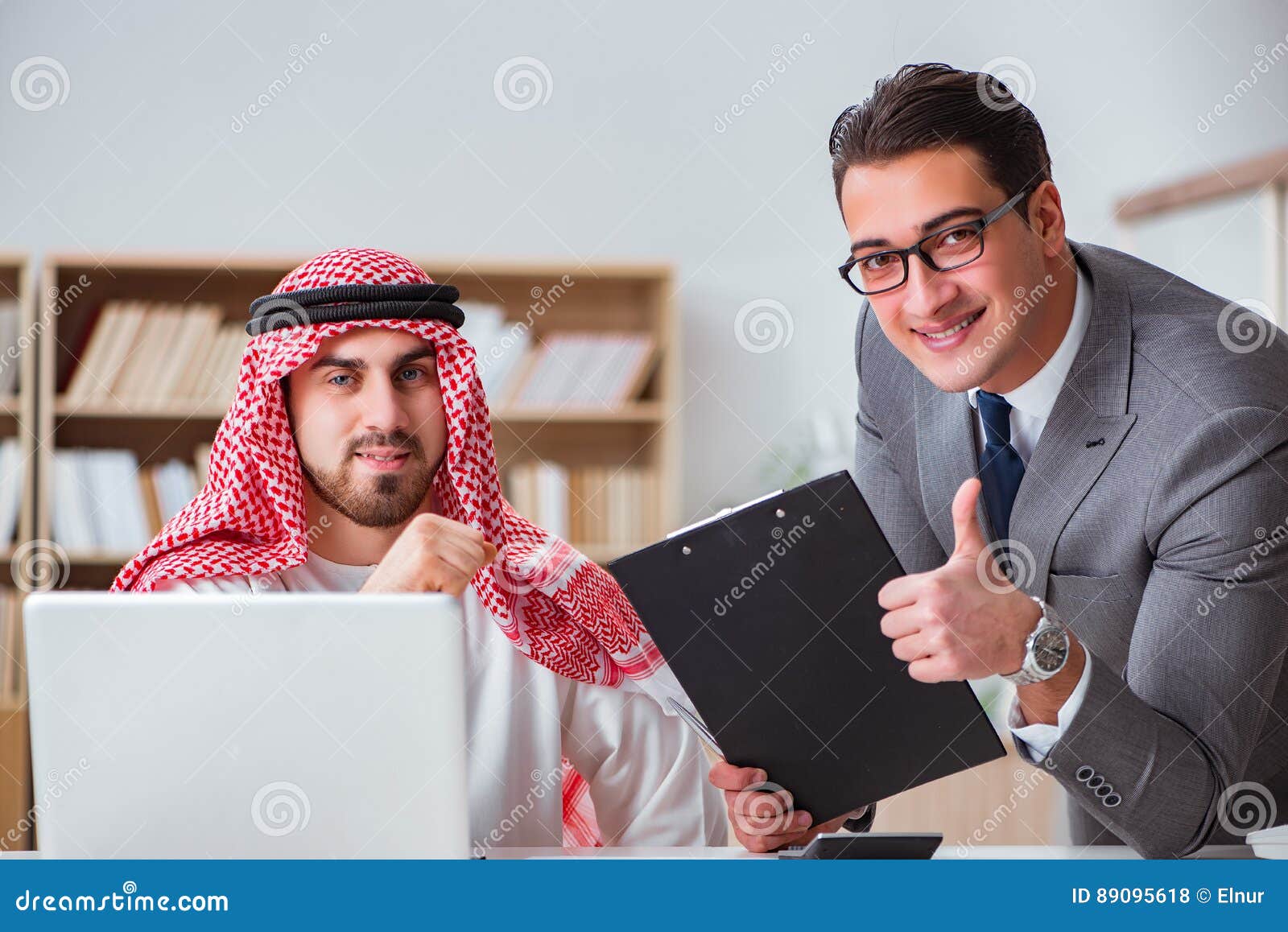 The Diverse Business Concept with Arab Businessman Stock Photo - Image ...